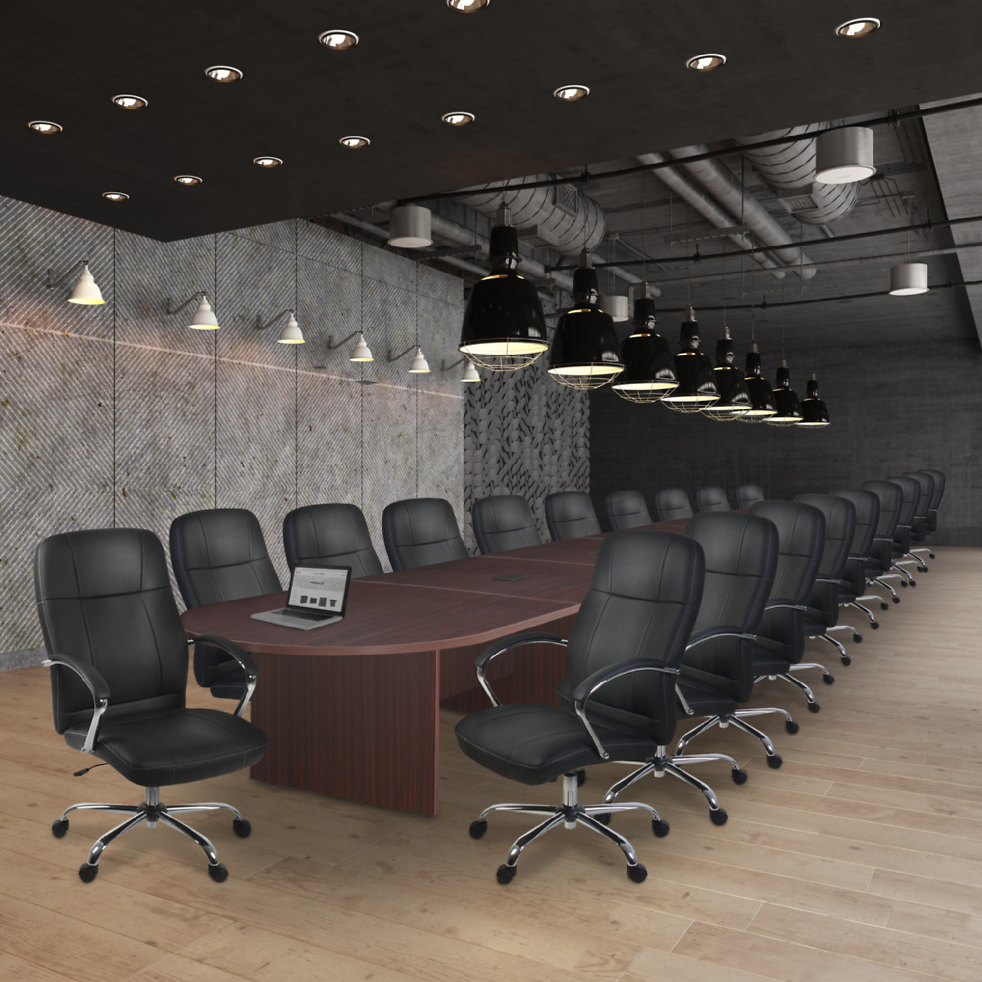 Regency Furniture, Legacy 24ft. Conference Table w/ 4 Ports- Mahogany ...