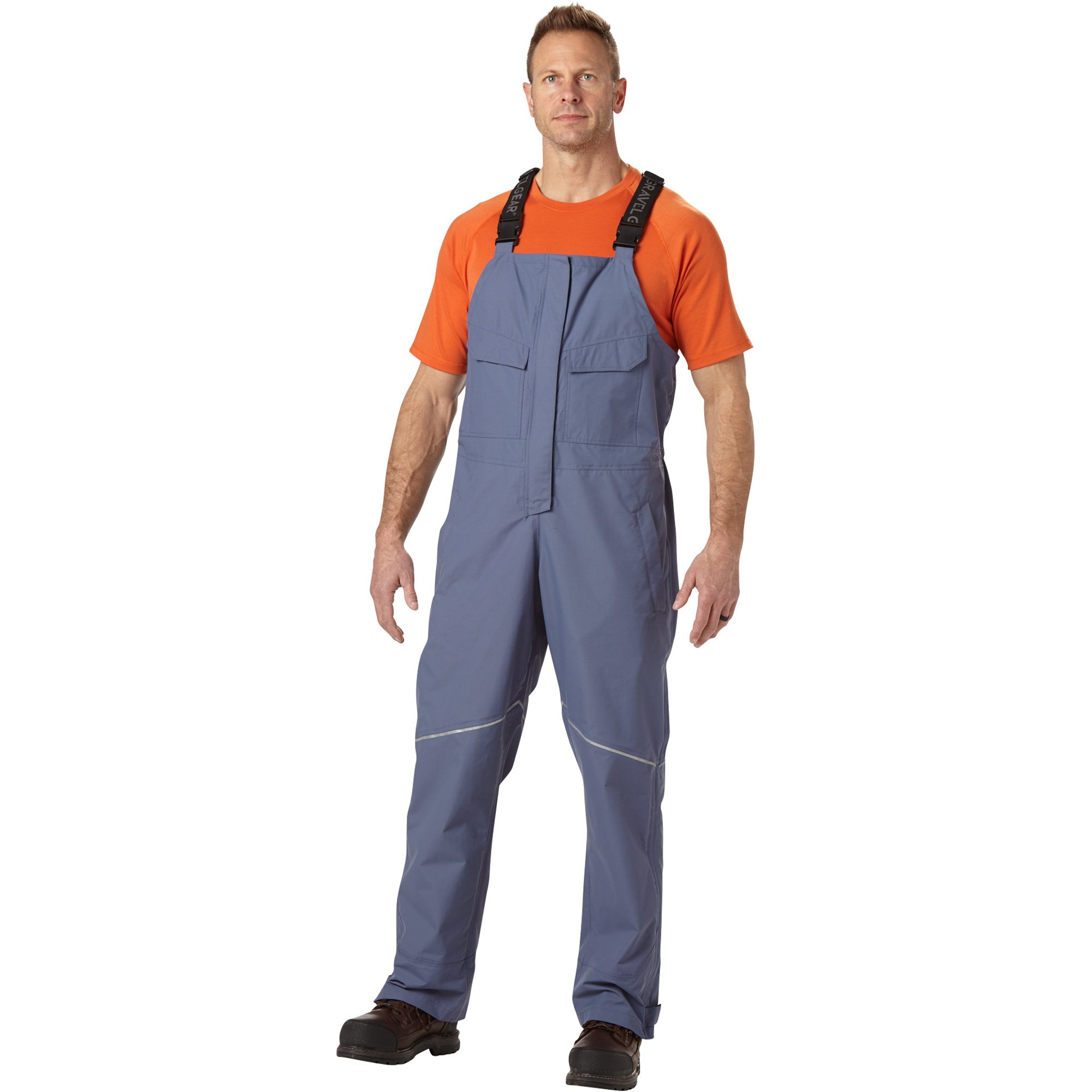 Gravel Gear Men's Waterproof Breathable Midweight Rain Bib Overalls ...