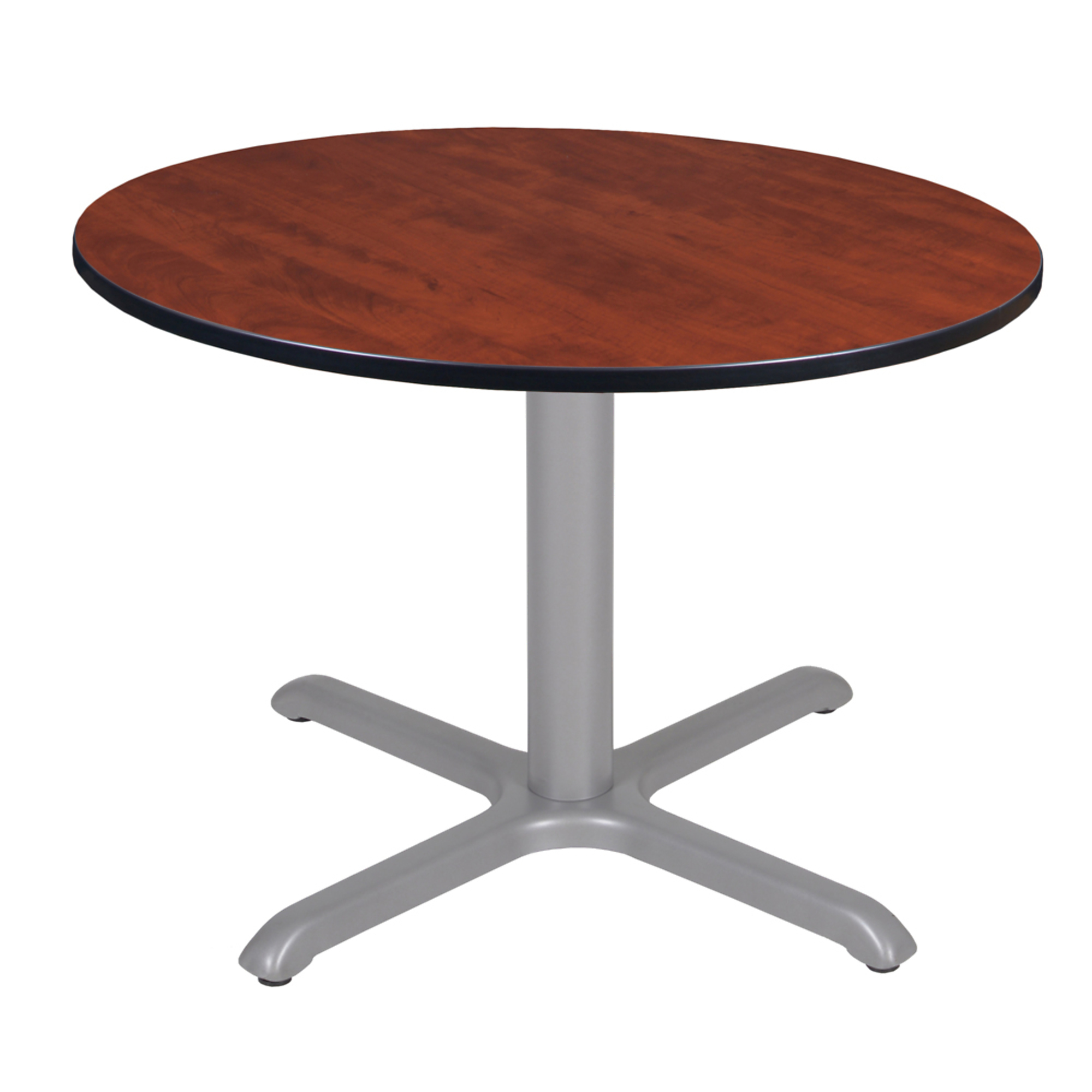 Regency Furniture, Cain 48in. Round Breakroom Table- Cherry, Grey ...