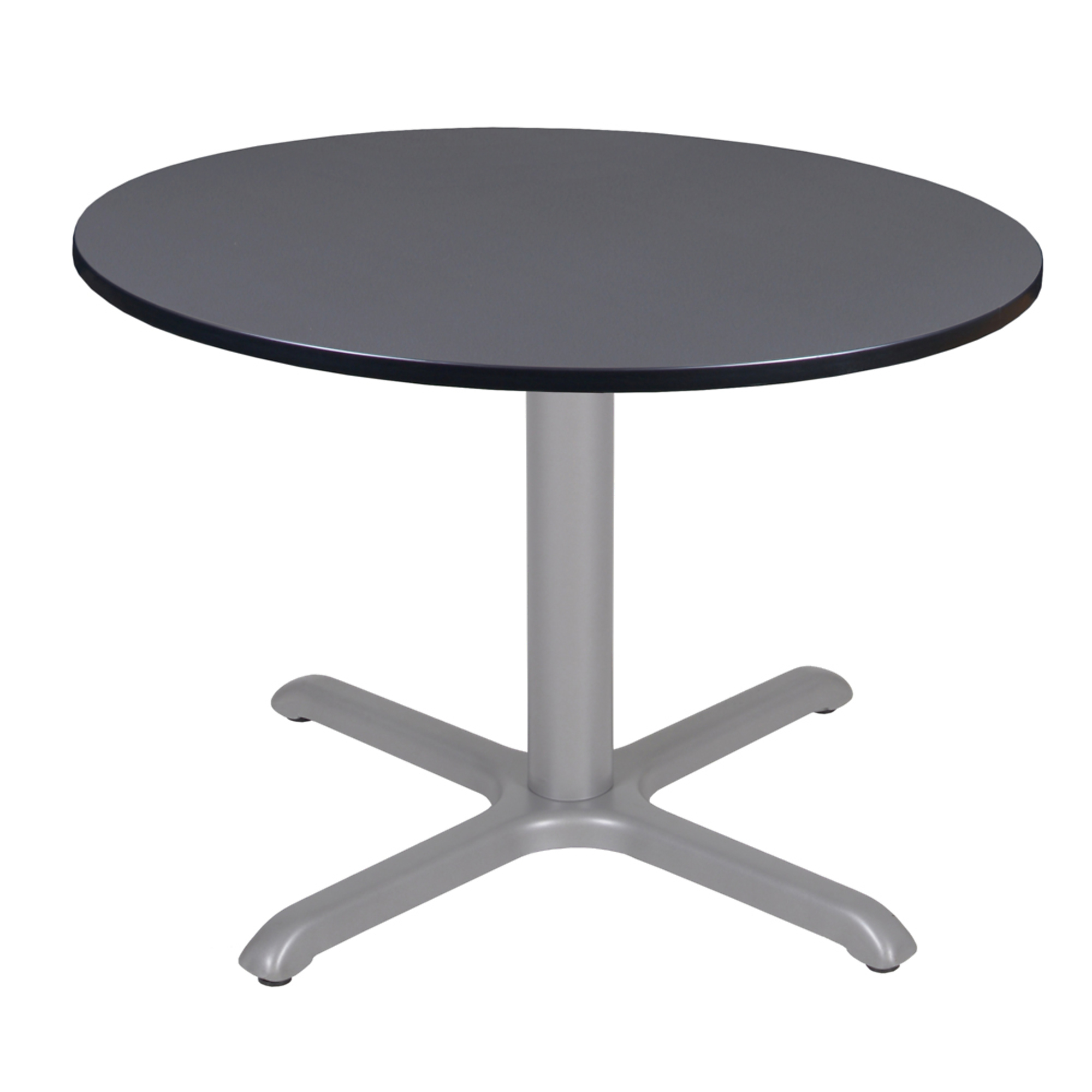 Regency Furniture, Cain 48in. Round Breakroom Table- Grey, Grey, Height ...