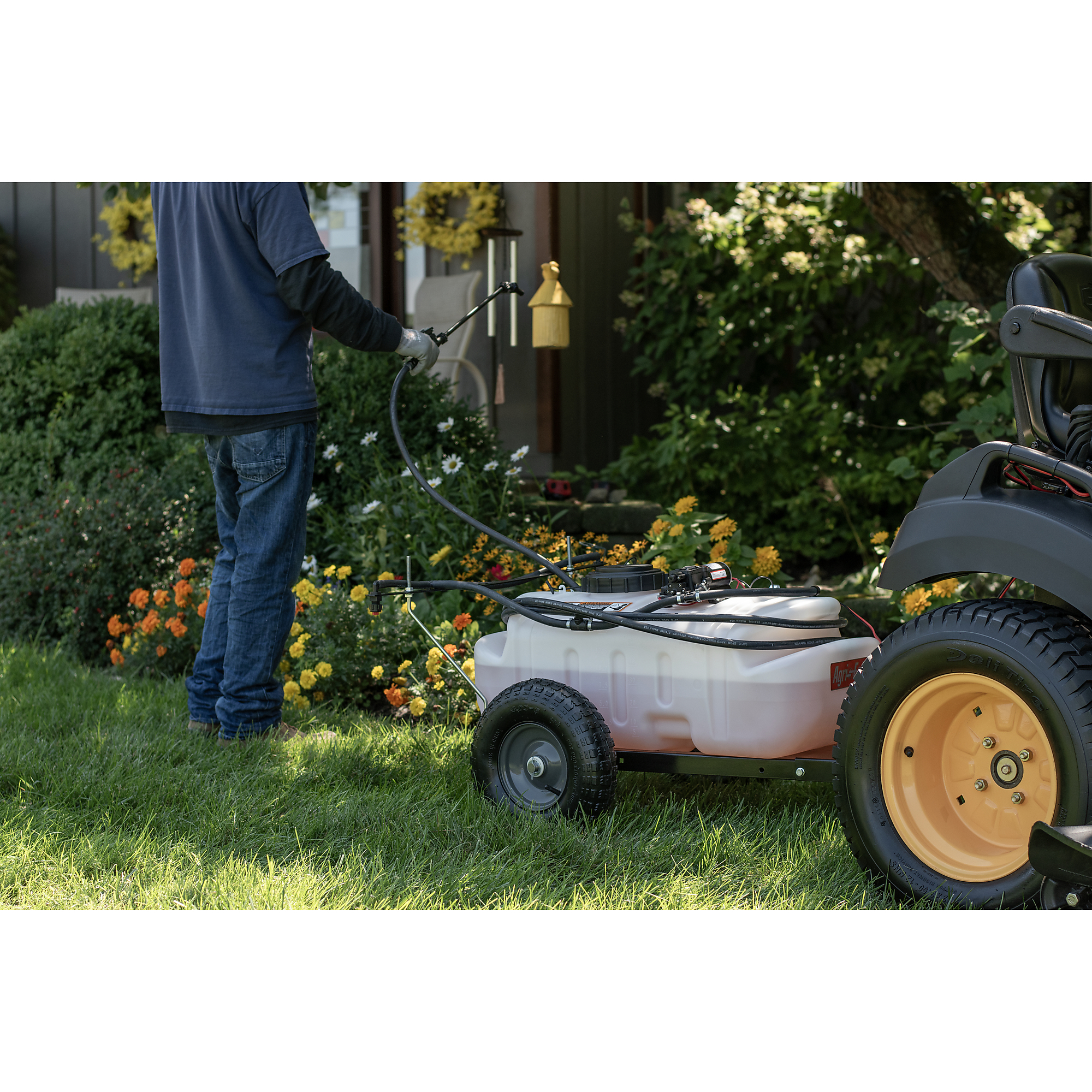 Agri-Fab, Tow Behind, Tank Size 15 Gal, Flow 1.6 GPM, Pressure 100 PSI ...