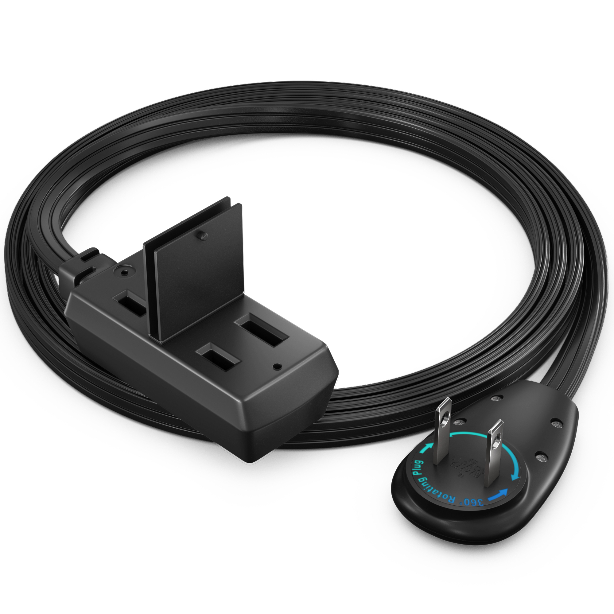 Maximm Cable, 360 Rotating Plug Extension Cord, Cord Length 3 ft, Cable ...