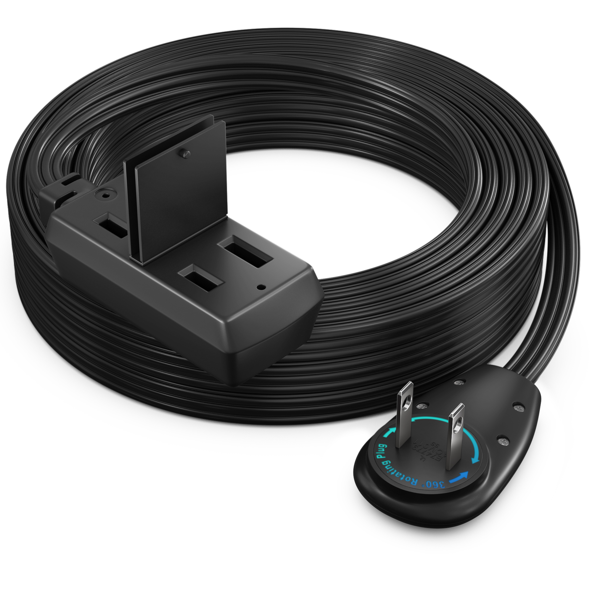 Maximm Cable, 360 Rotating Plug Extension Cord, Cord Length 15 ft ...