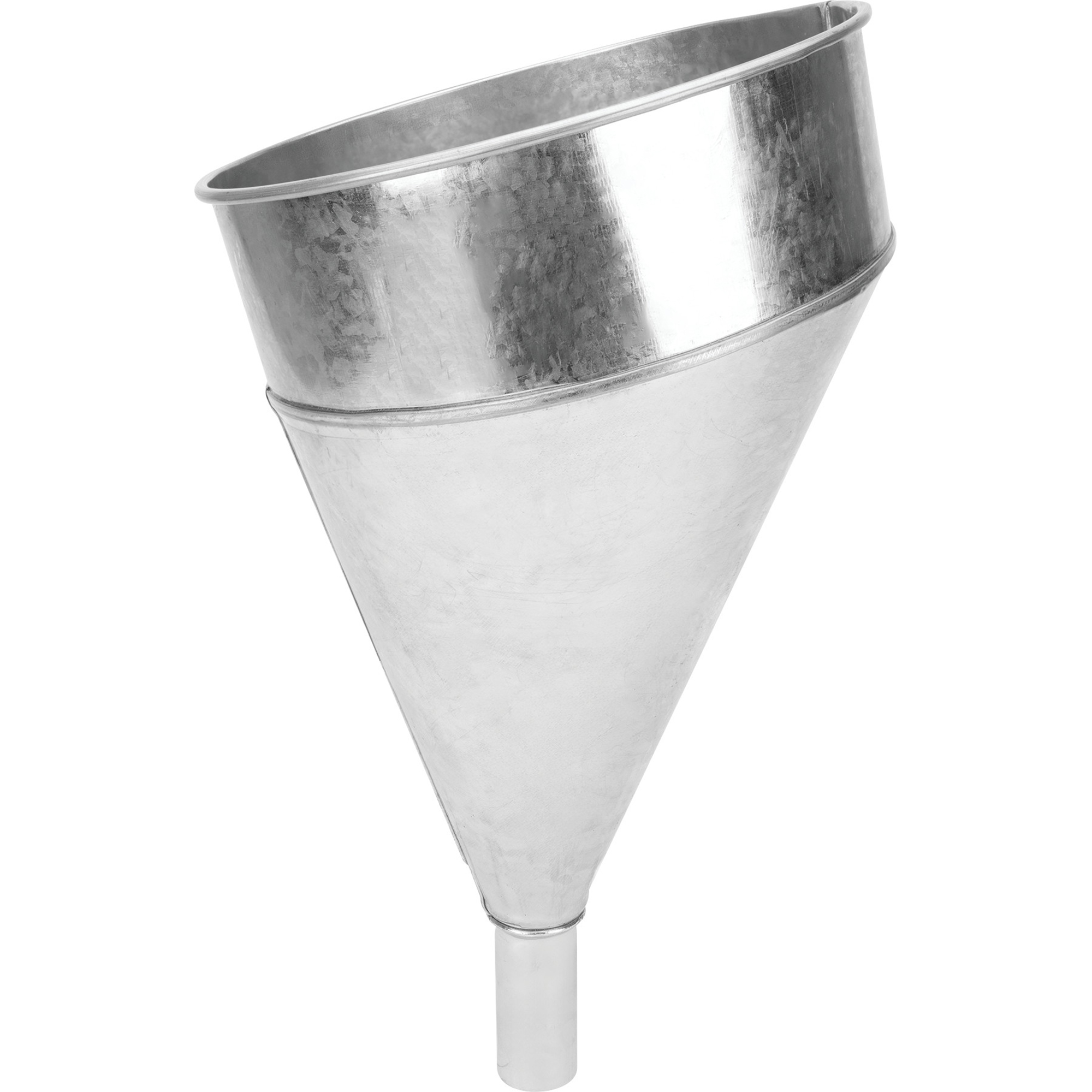 Performance Tool, 6Qt Offset Galvanized Funnel, Hole Diameter 1.25 in ...