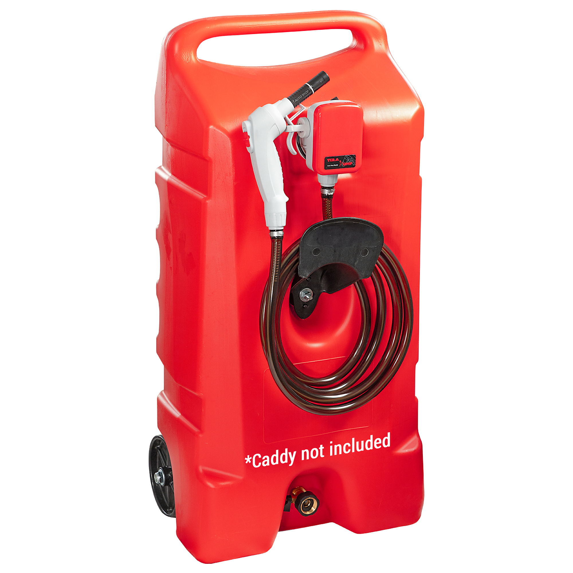 TeraPump, Gas Caddy Pump, AC/DC Powered, 2.5GPM, 9.8ft. Hose, GPM 2.6 ...