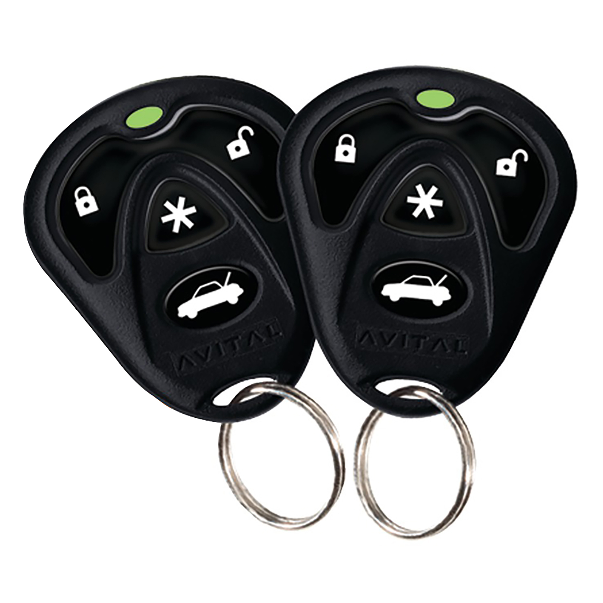 Avital, Remote Start with Two 4-Button Remotes, Power Source Battery ...