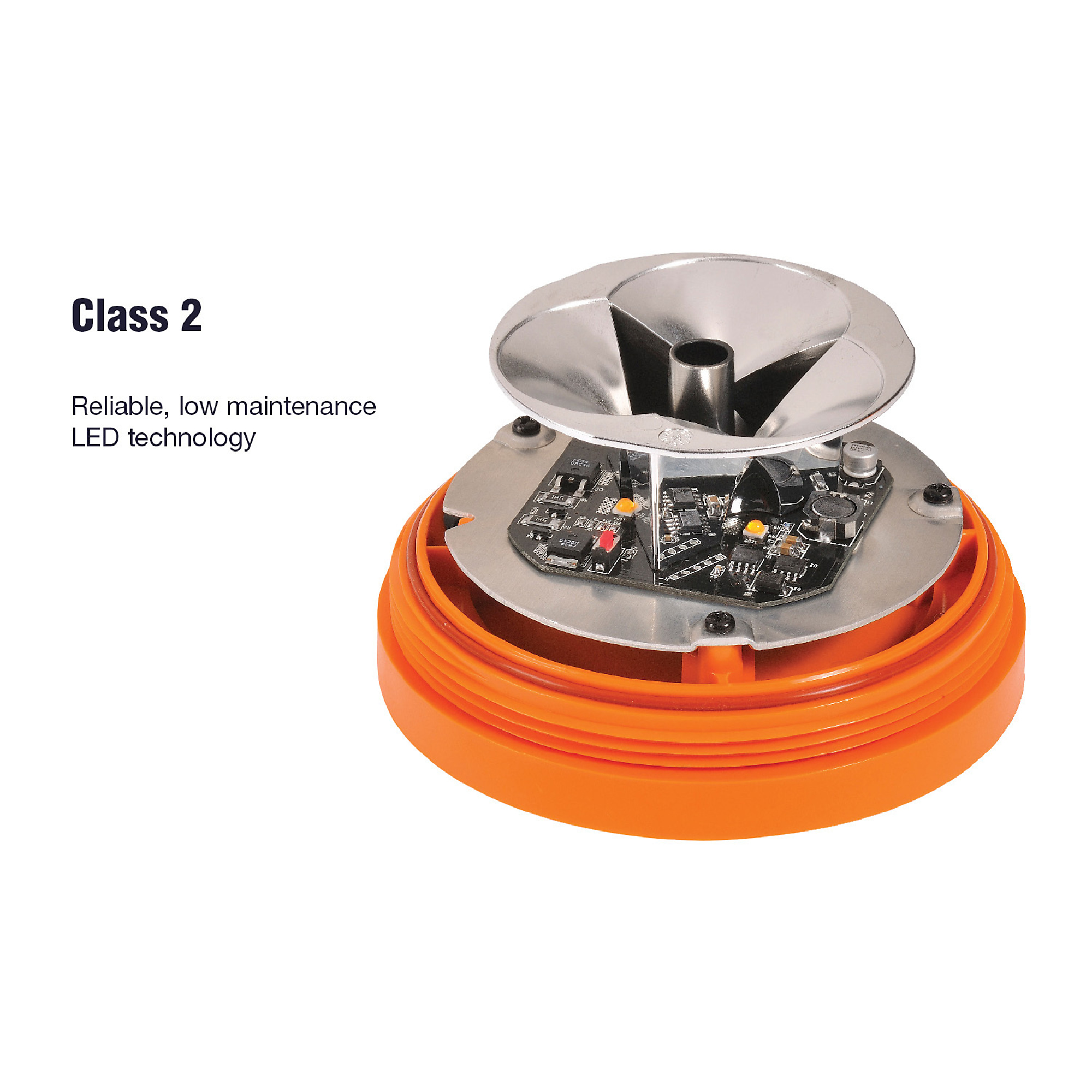 BWI Ultima, Eurotech Strobe, Flange Base, Amber, Class 2 Light Type LED ...