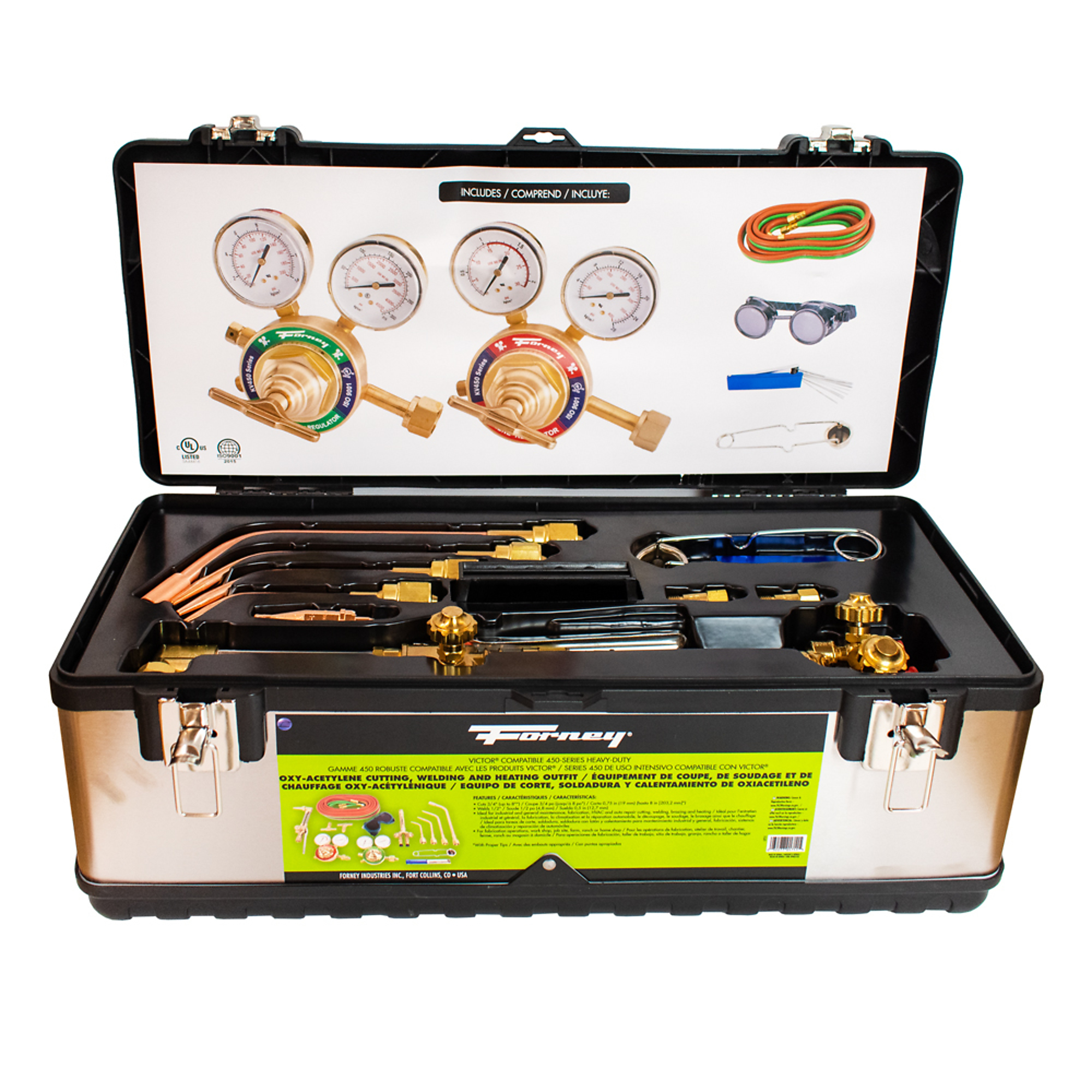 Forney, Oxygen-Acetylene Cutting, Brazing and Welding Kit, Included ...