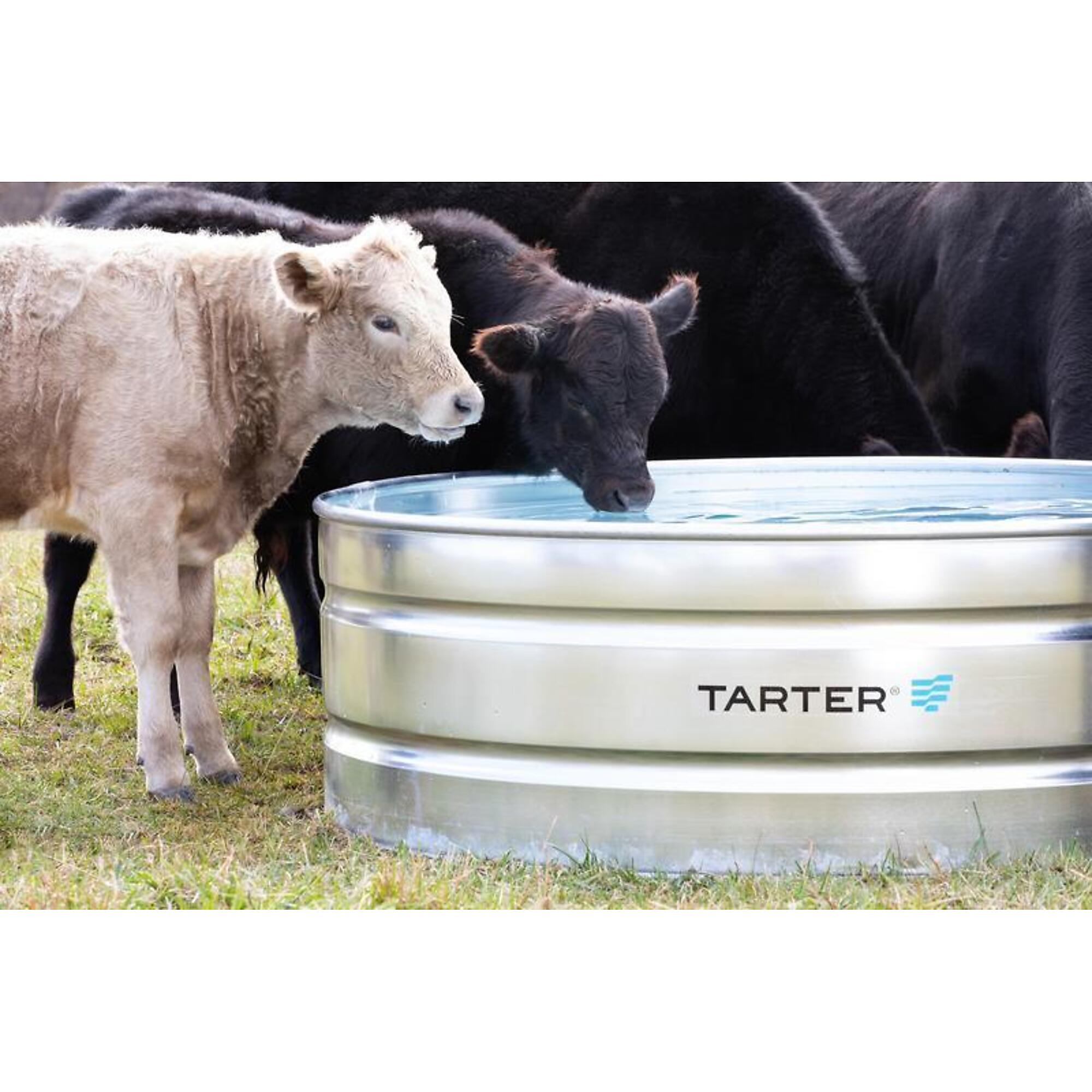 Tarter Round Mega Stock Tank - 390-Gallon Capacity, Galvanized Steel ...