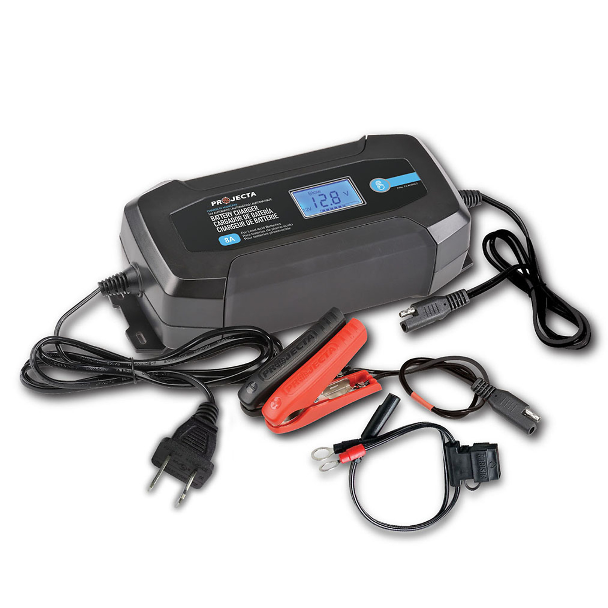 BWI Projecta, 8 Stage Automatic Battery Charger 12V 8.0A, Volts 12 Max ...