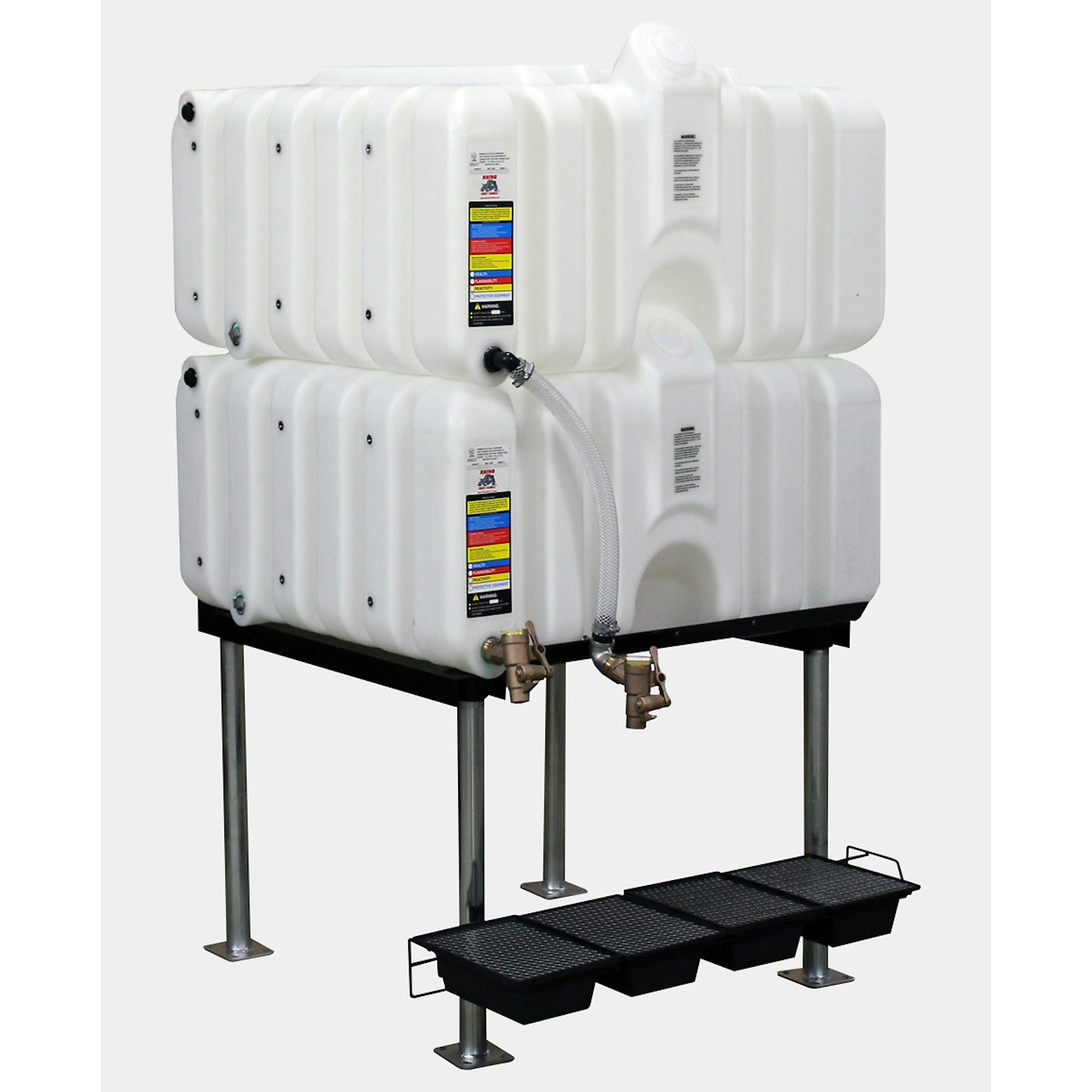 Rhino Tuff Tanks, 80/80 COMPLETE GRAVITY FEED SYSTEM, Capacity 160 Gal ...