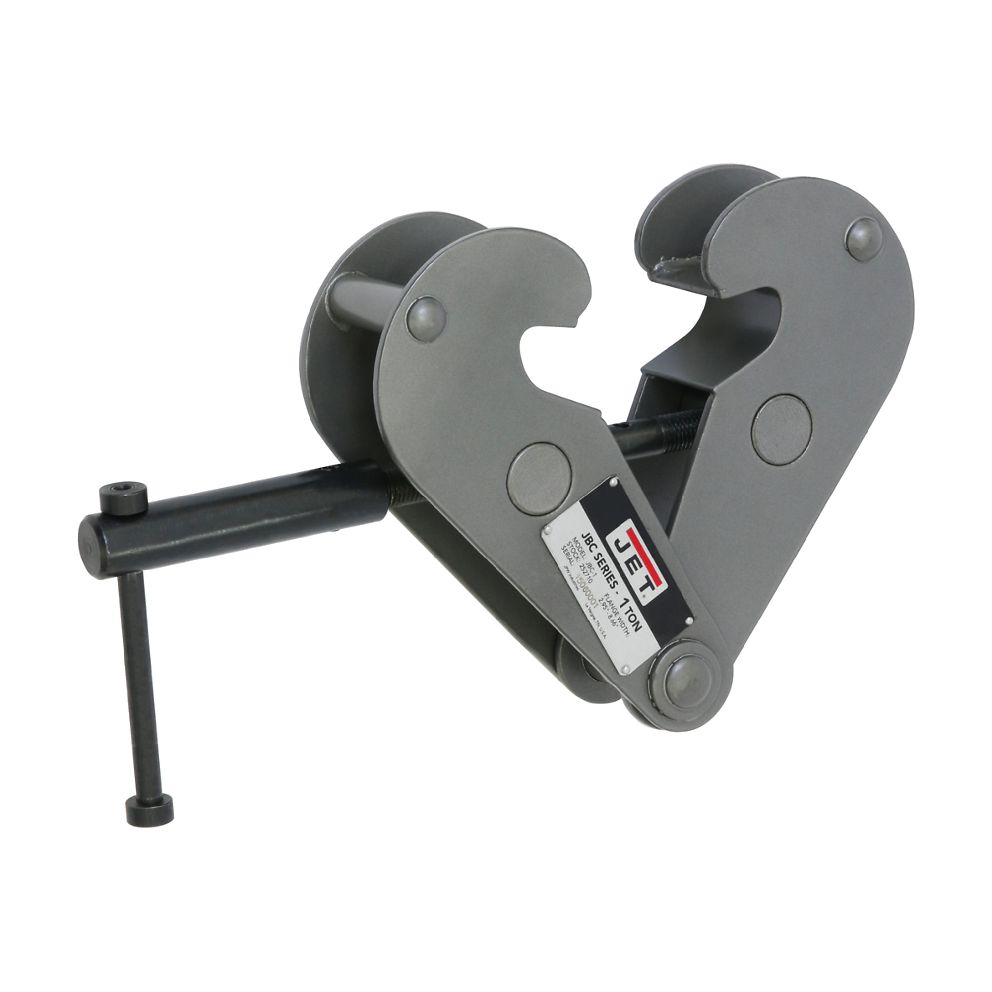 JET, Beam Clamp, Capacity 2000 lb, Lift Height 0 ft, Model# JBC-1 ...