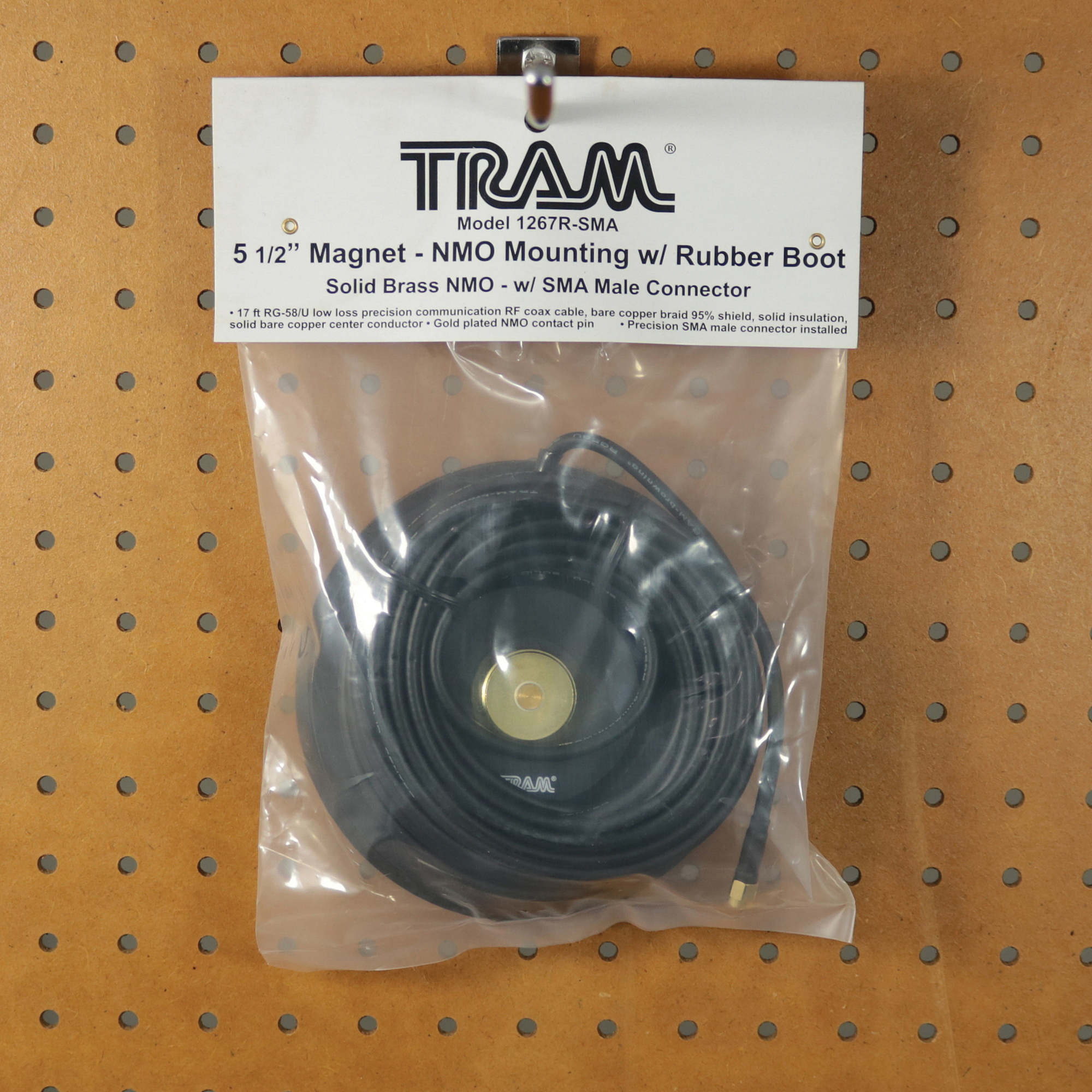 Tram, 5.5in. ABS NMO Magnet Mount with RG58 Coaxial Cable, Model ...