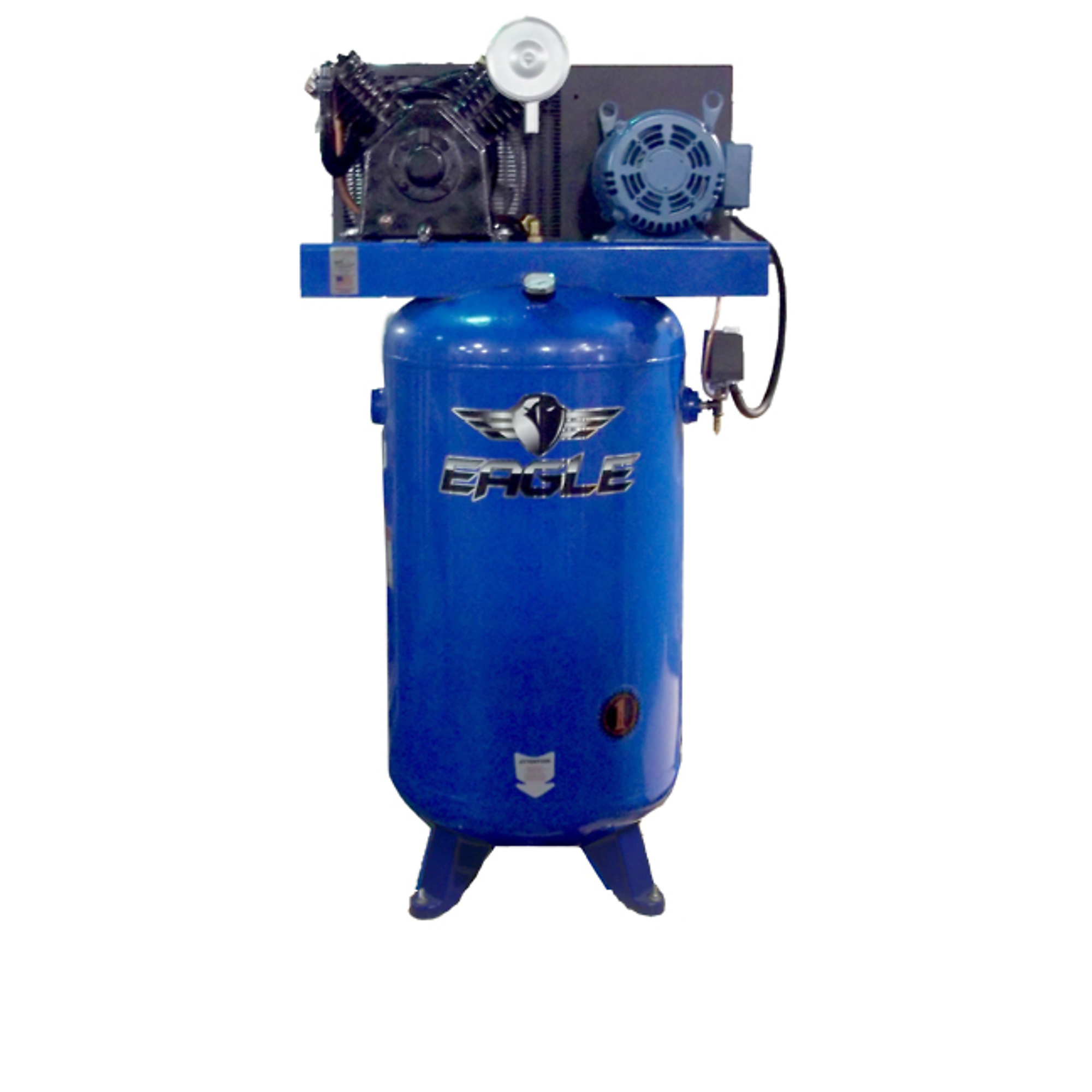 EAGLE, 80 Gallon 18.5 CFM Air Compressor, Horsepower 5 HP, Air Tank ...