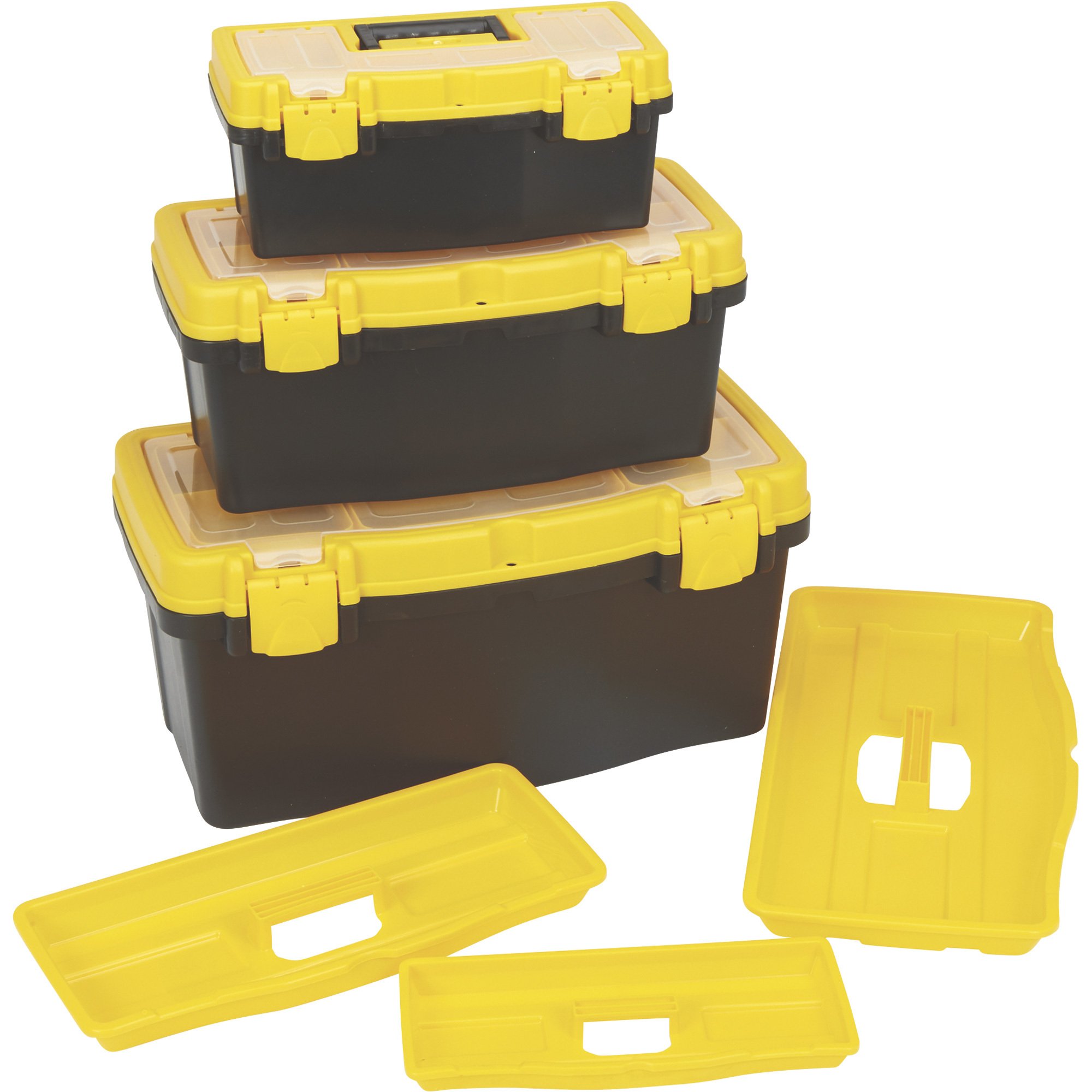 Plastic Toolbox Set — 3-Pc., Model# 20210400201 | Northern Tool