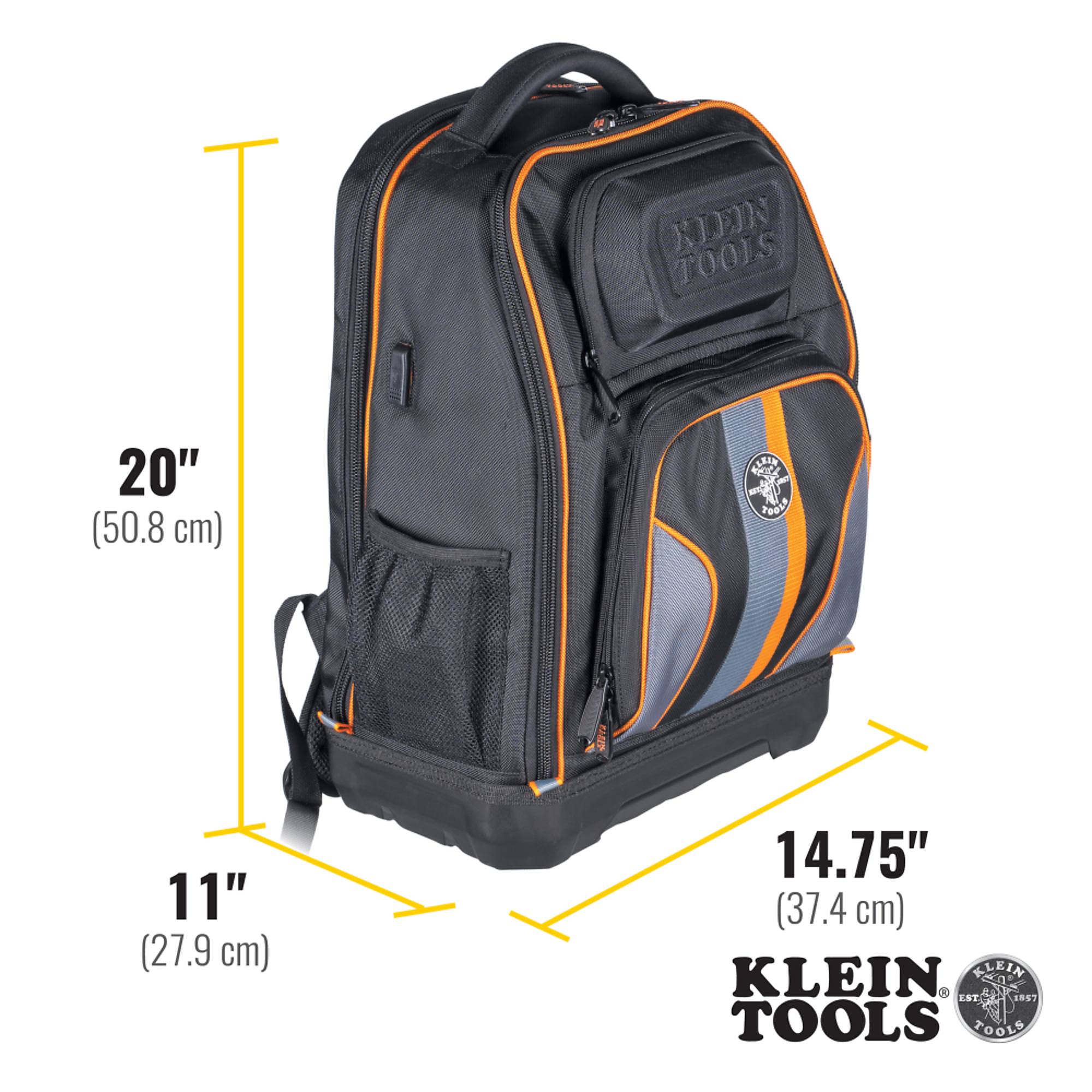 Klein Tools, Tradesman Pro XL Tech Tool Bag Backpack, 28 Pocke, Color ...
