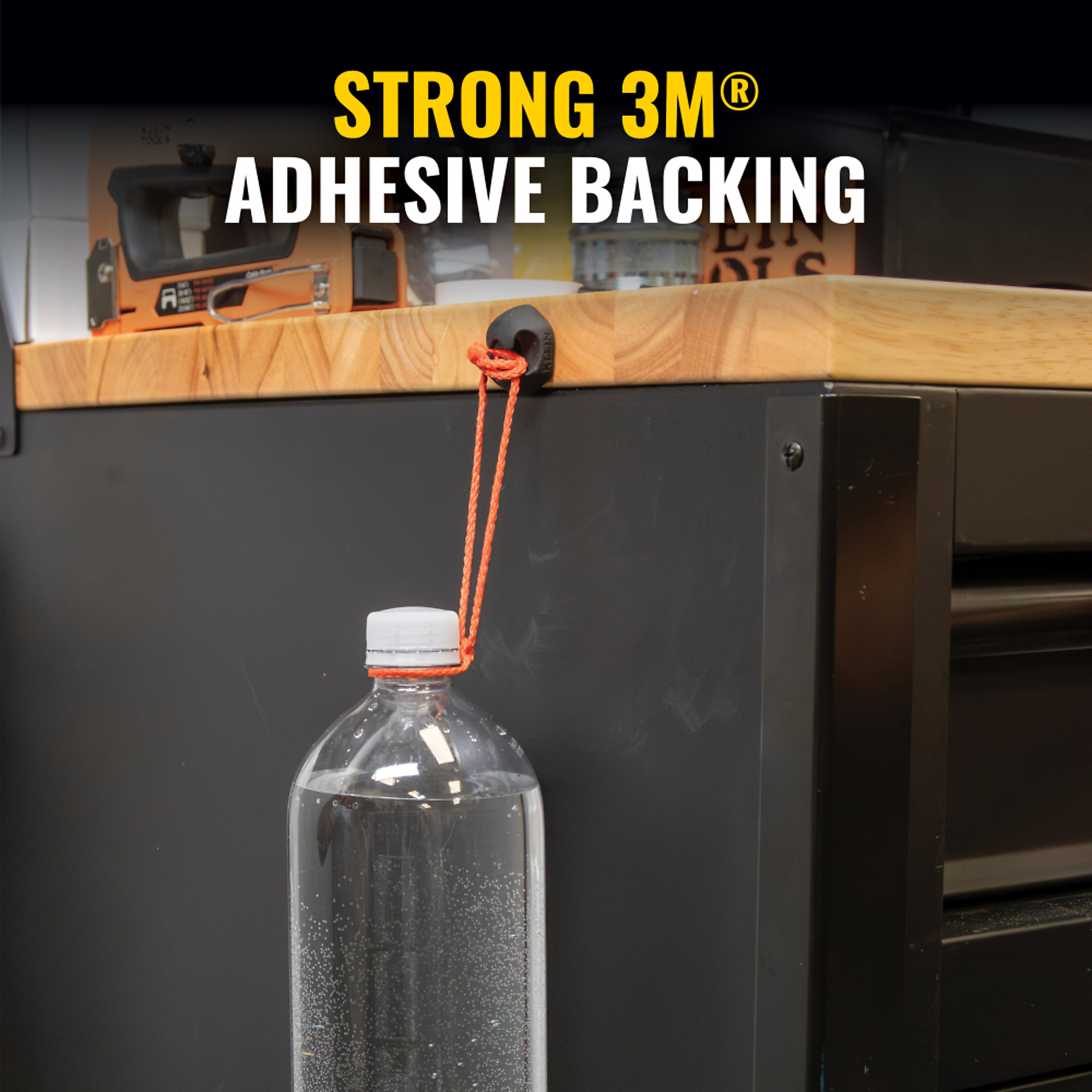 Klein Tools, Self-Adhesive Cable Mounting Clips, 1 Slot (10-Pac ...