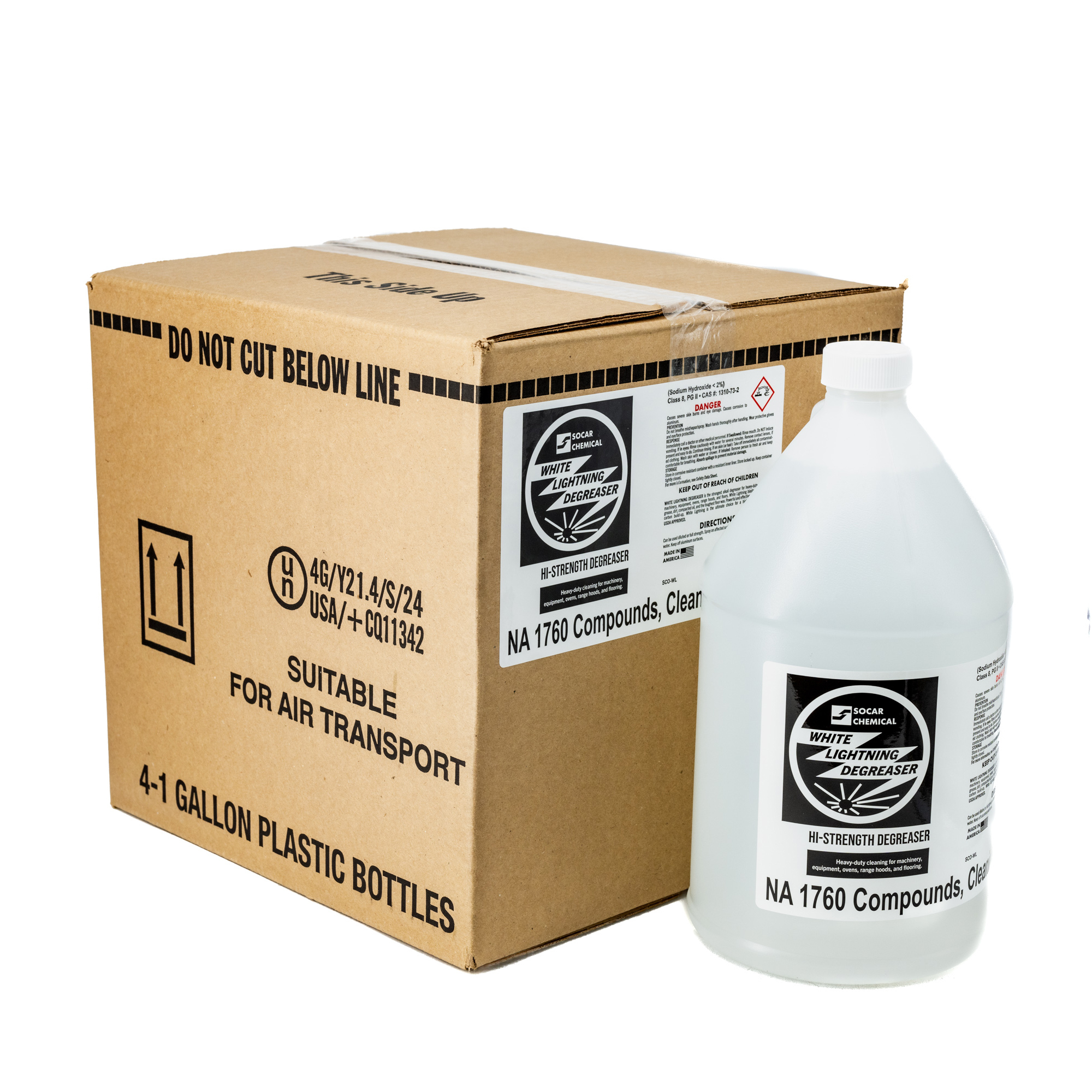 SOCAR, White Lightning Prof. High Strength Degreaser 4Gal, Model# SCO ...