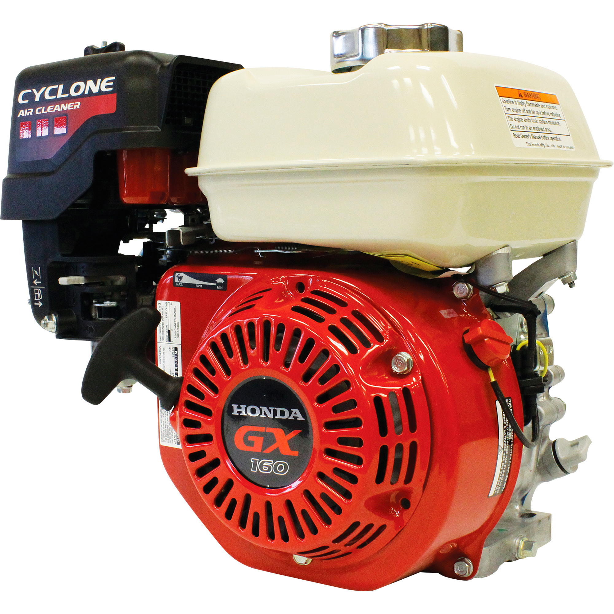Honda Horizontal OHV Engine, 163cc, GX Series, Model# GX160UT2QC9 ...