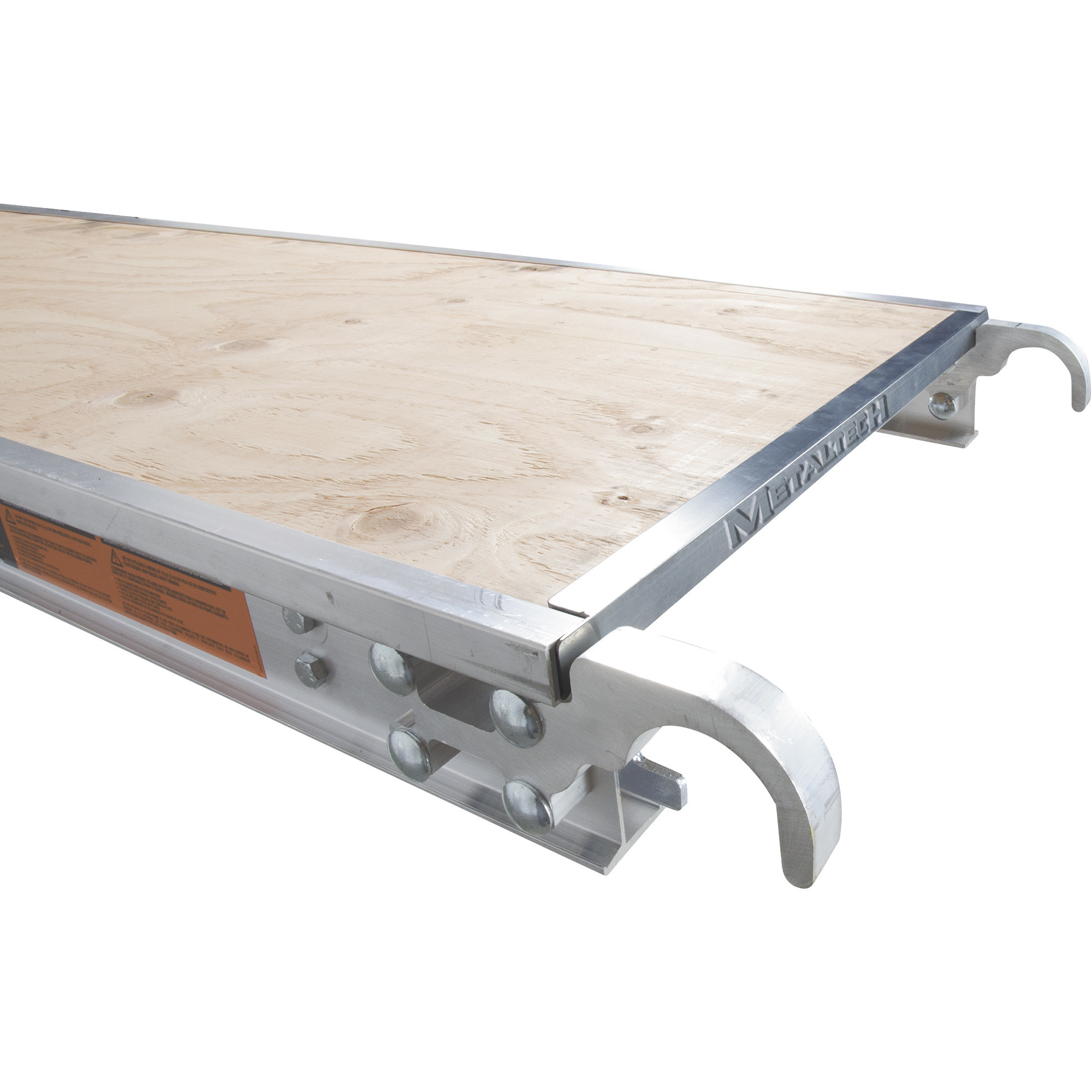 Metaltech 7ft. x 19in. Aluminum Scaffold Platform with Edge Capping ...