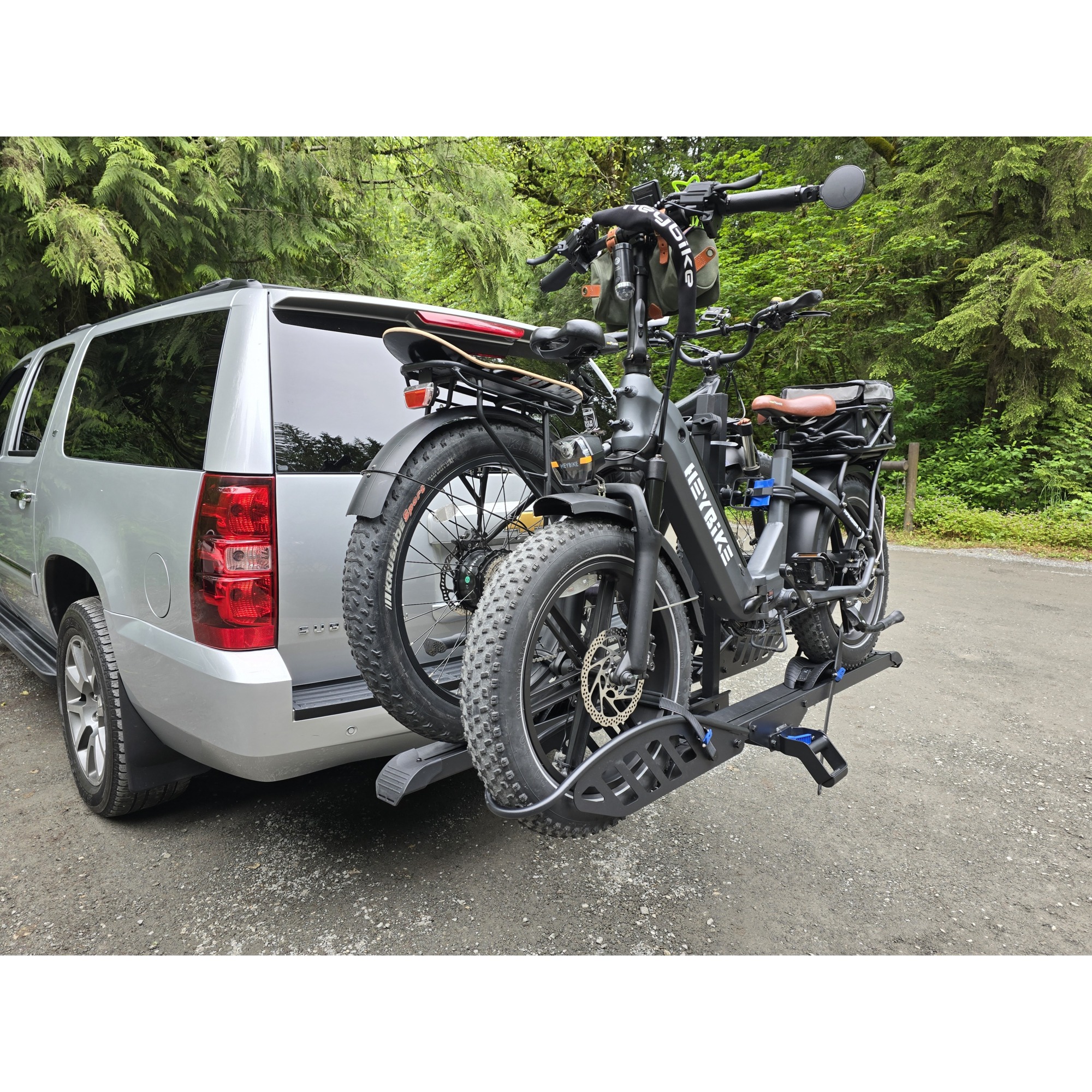Heininger, Deluxe 2 eBike Rack Hitch Mounted 200 lb Capacity, Bike ...