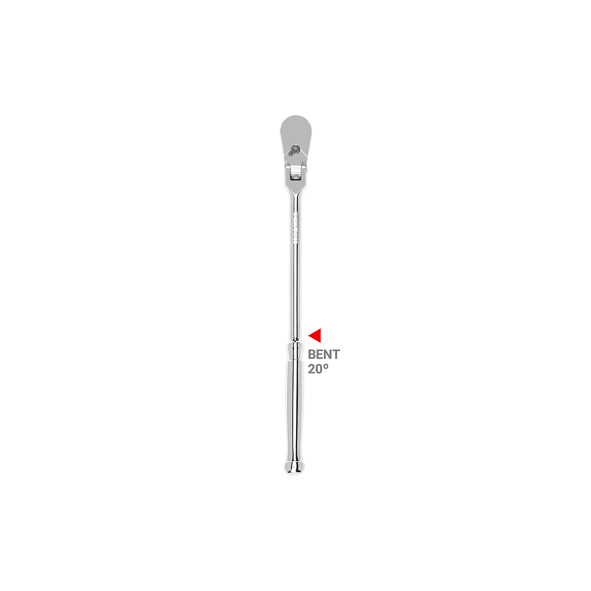 Tekton Flex Head Bent Handle Long Ratchet - 3/8in. x 12in., 90-Tooth ...