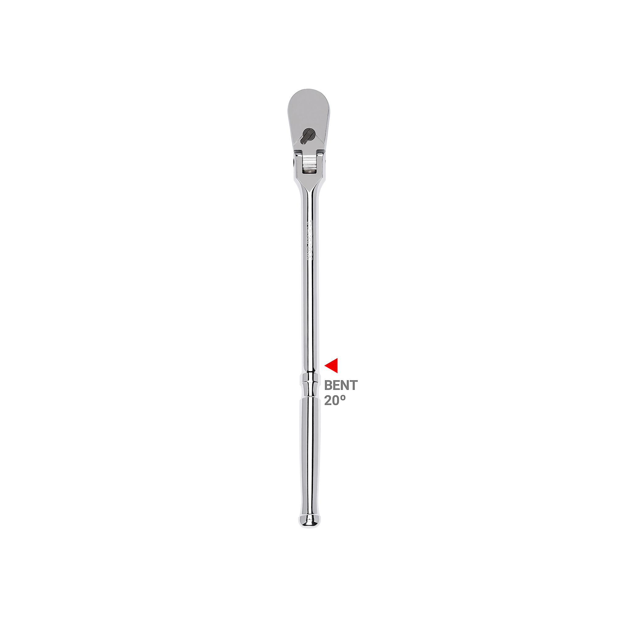 Tekton, 1/2in. x 14in. Flex Head Bent Handle Long Ratchet, Model ...
