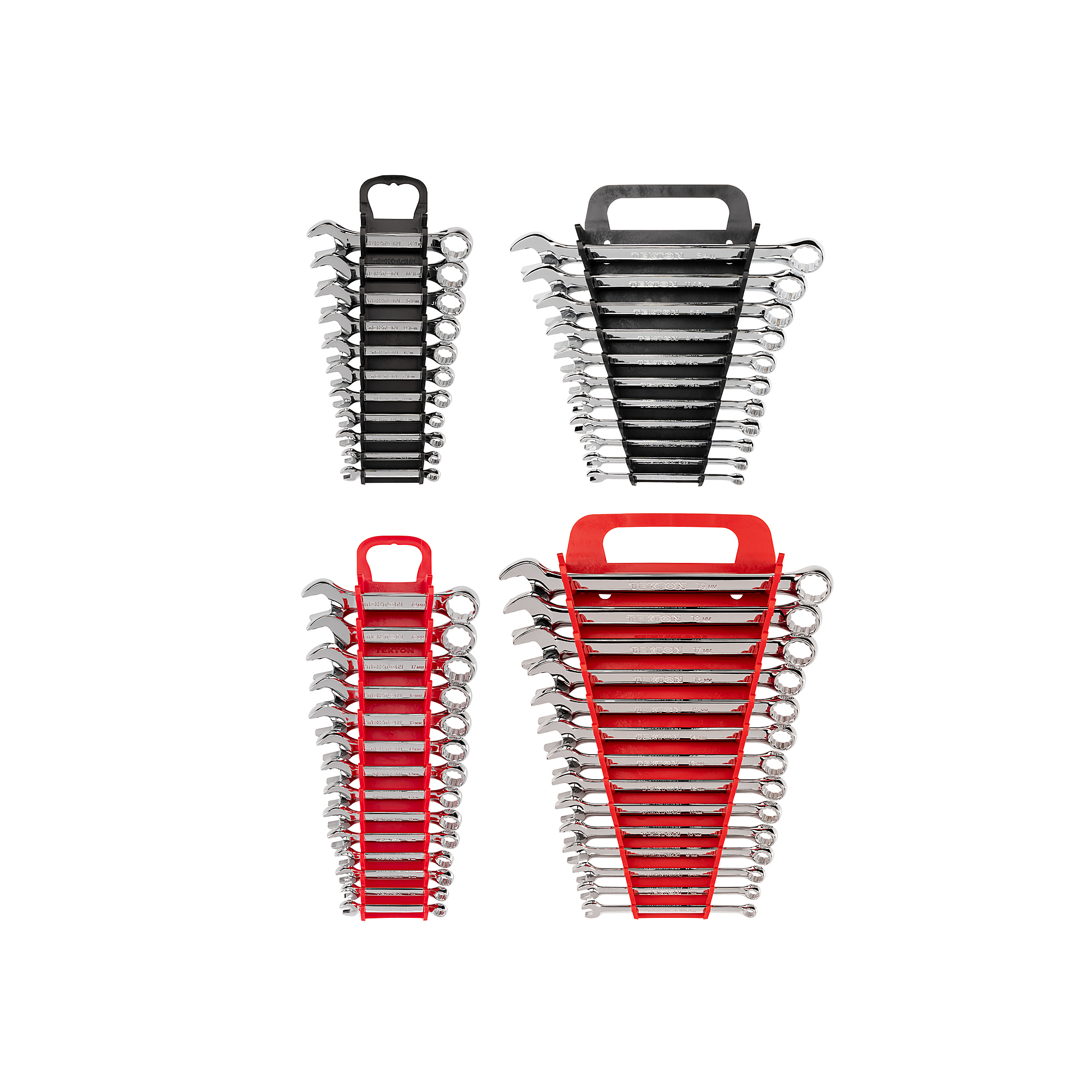 Tekton, 50pc Stub/Std Lngth Comb. Wrench Set w/Hldr (S/M), Model ...