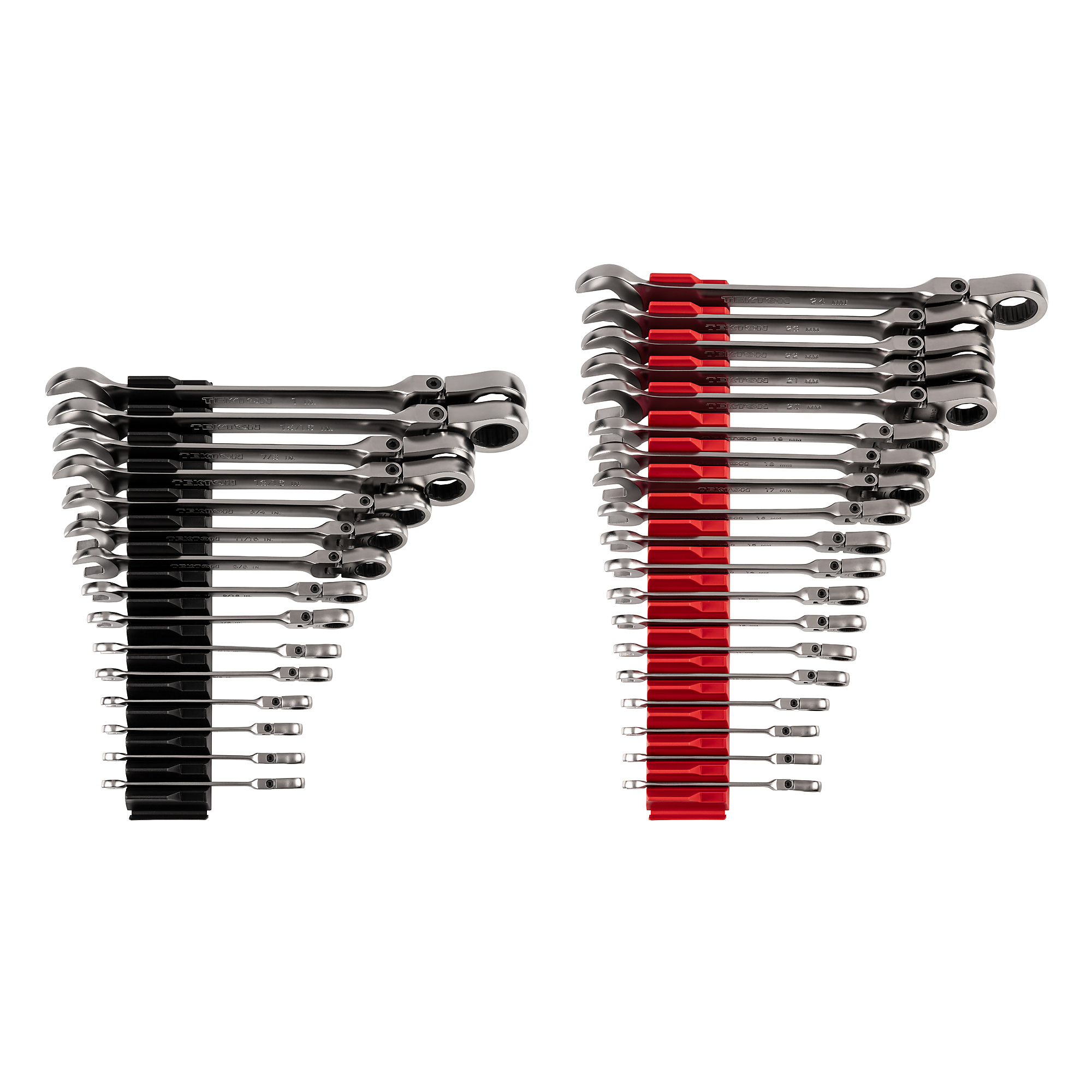 Tekton Flex Ratcheting Combination Wrench Set with Modular Organizer ...