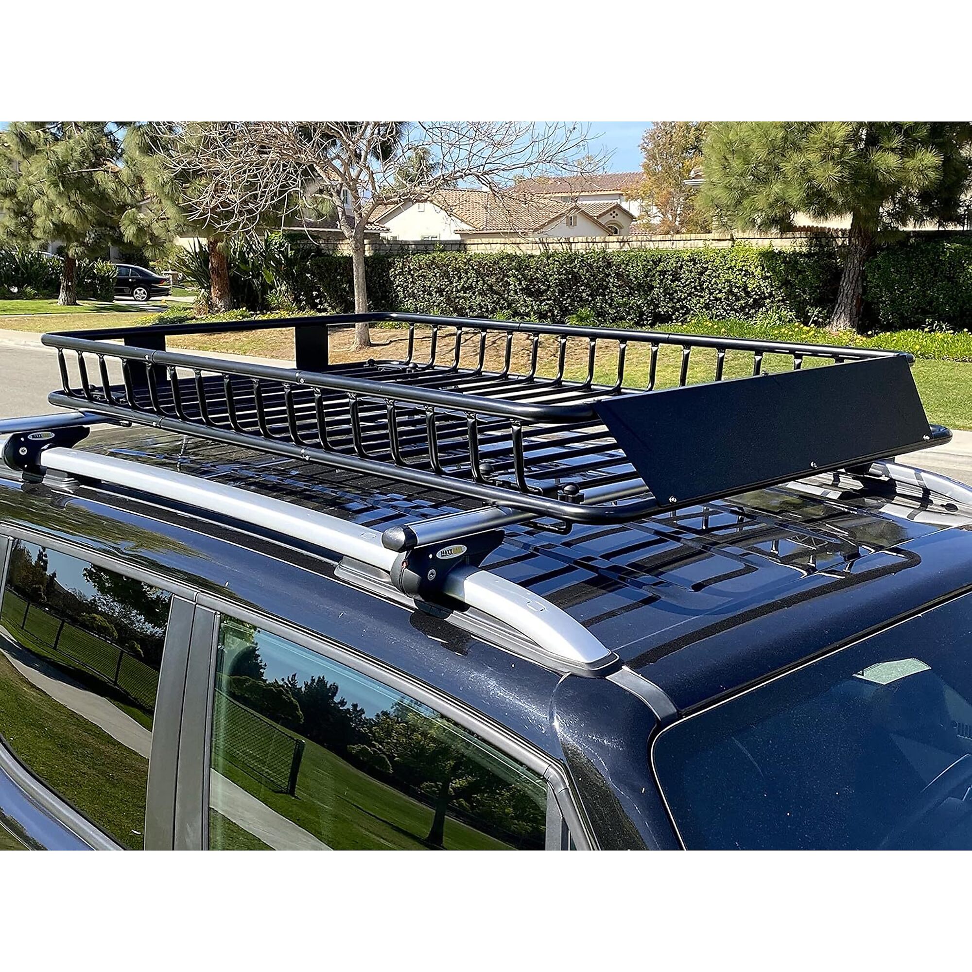 Avitec, Heavy-Duty Universal Steel Roof Rack, Color Black, Material ...