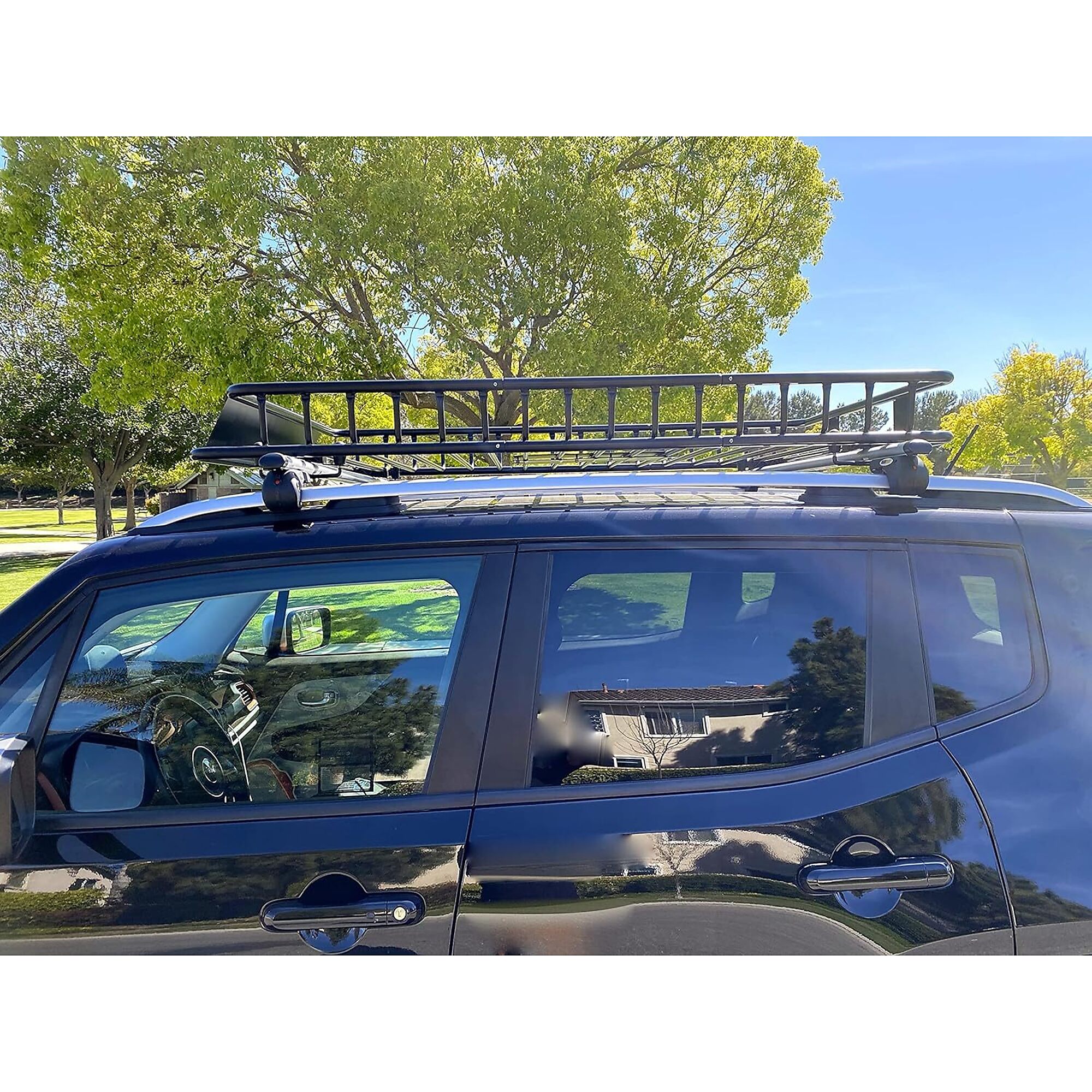 Avitec, Heavy-Duty Universal Steel Roof Rack, Color Black, Material ...