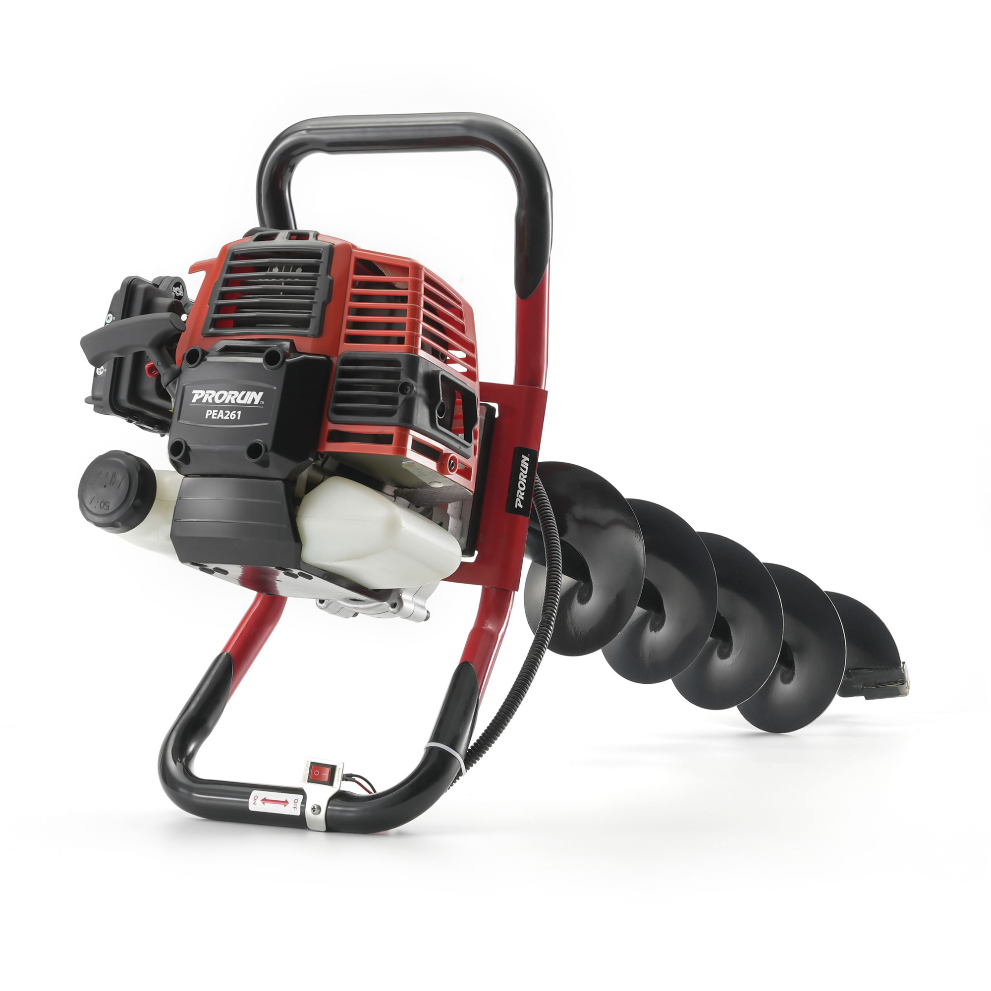 PRORUN, 51.7cc Gas 2-Cycle Earth Auger with 6x30 Bit, Auger Bit ...