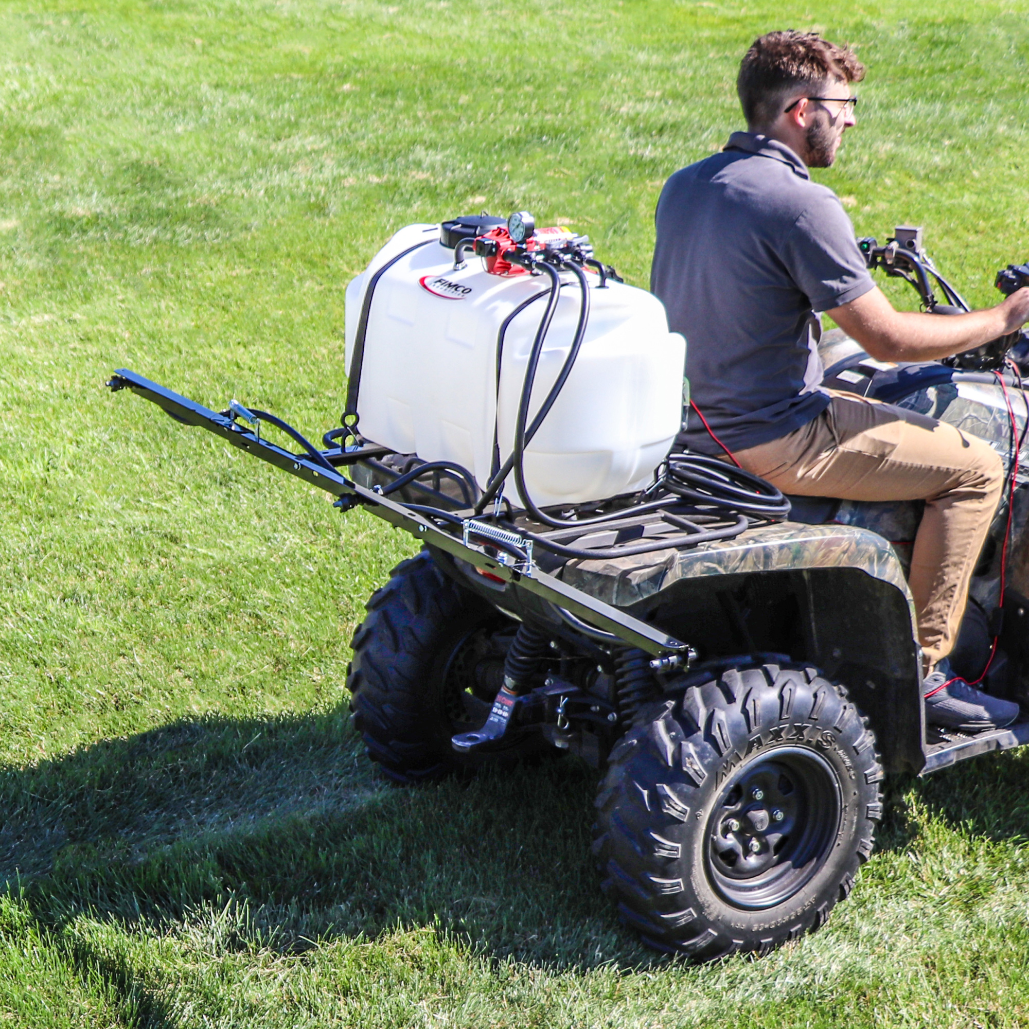 FIMCO ATV Sprayer with 3 Nozzle Boom, 25 Gallon 2.4 GPM, 60 PSI, Model ...