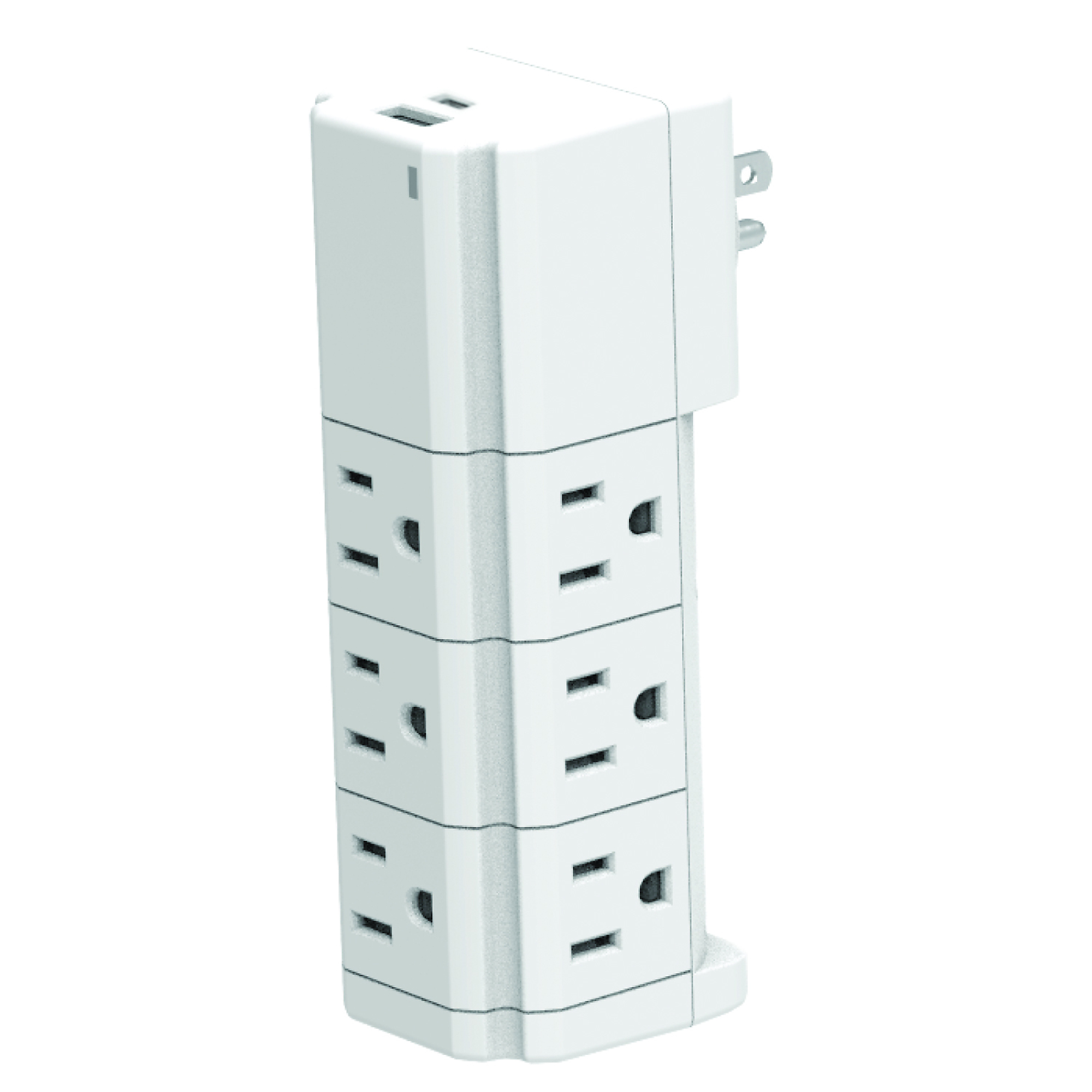 Lifeware, CIAO Tech 9 A/C Outlets 1 USB + 1 Type C, Model# CPAT900-067 ...
