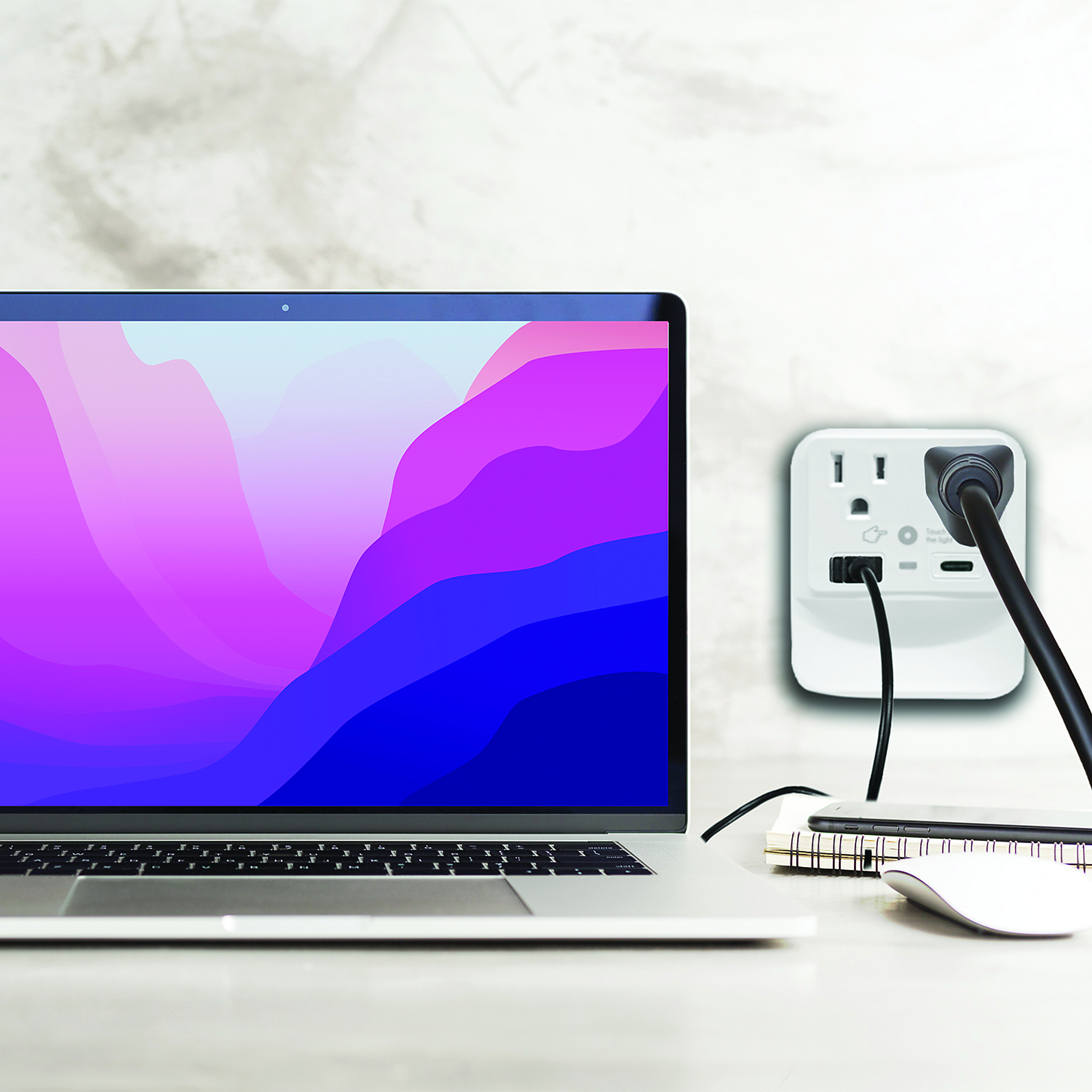 Lifeware, CIAO Tech 2 Outlet 1 USB 1 Type-C with LED, Model# CPATU00 ...