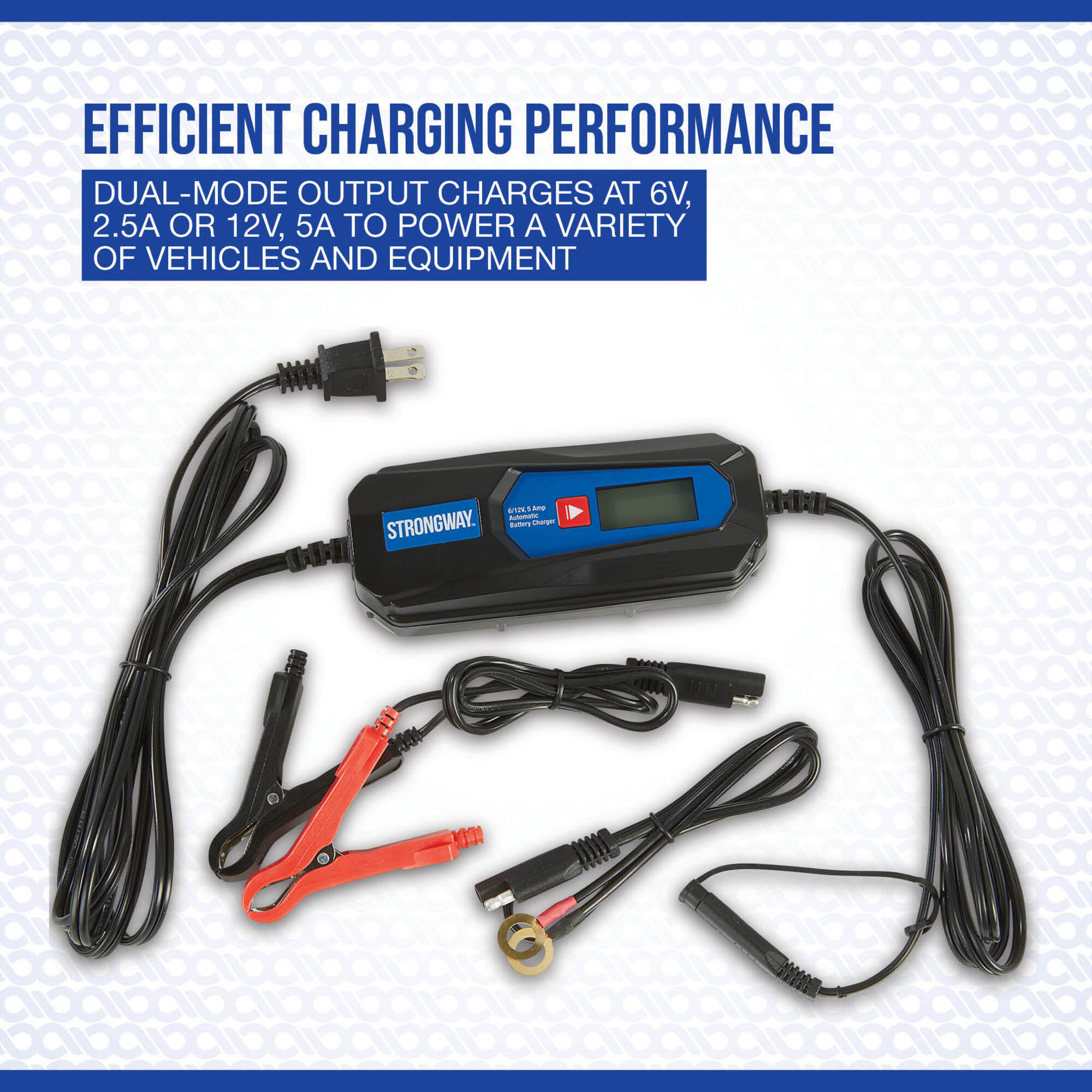Strongway 6/12 Volt Smart Charger, 2.5/5 Amps | Northern Tool