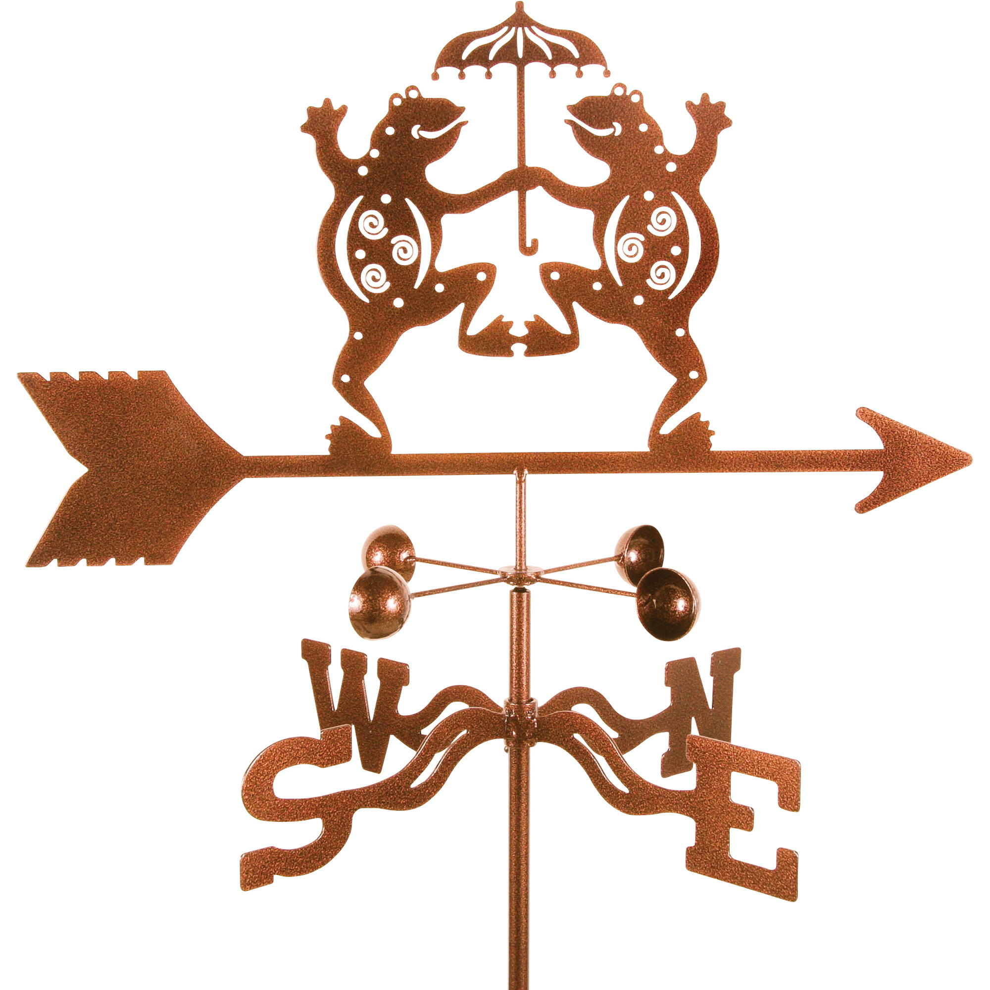 EZ Vane Garden Mount Weathervane, Frog Dancing, Model# EZ1901-GR ...