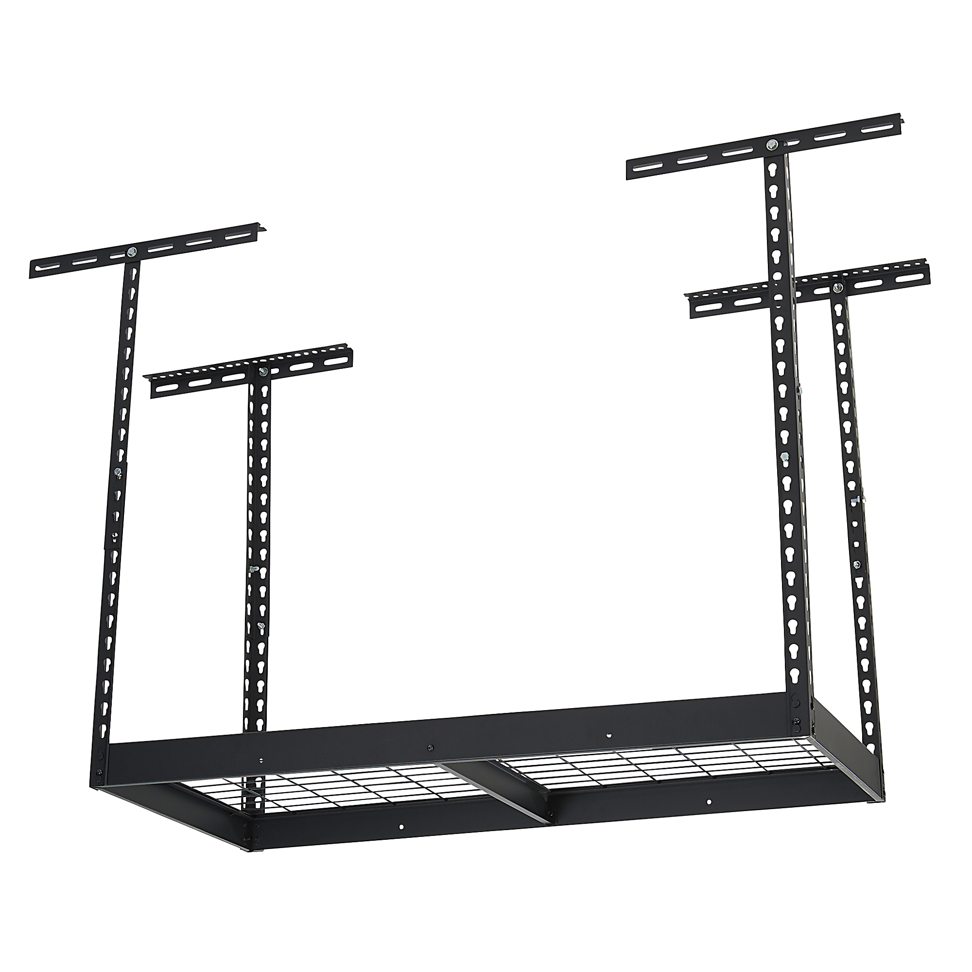 Klutch Garage Overhead Storage Rack with Adjustable Height, 48in.L x ...