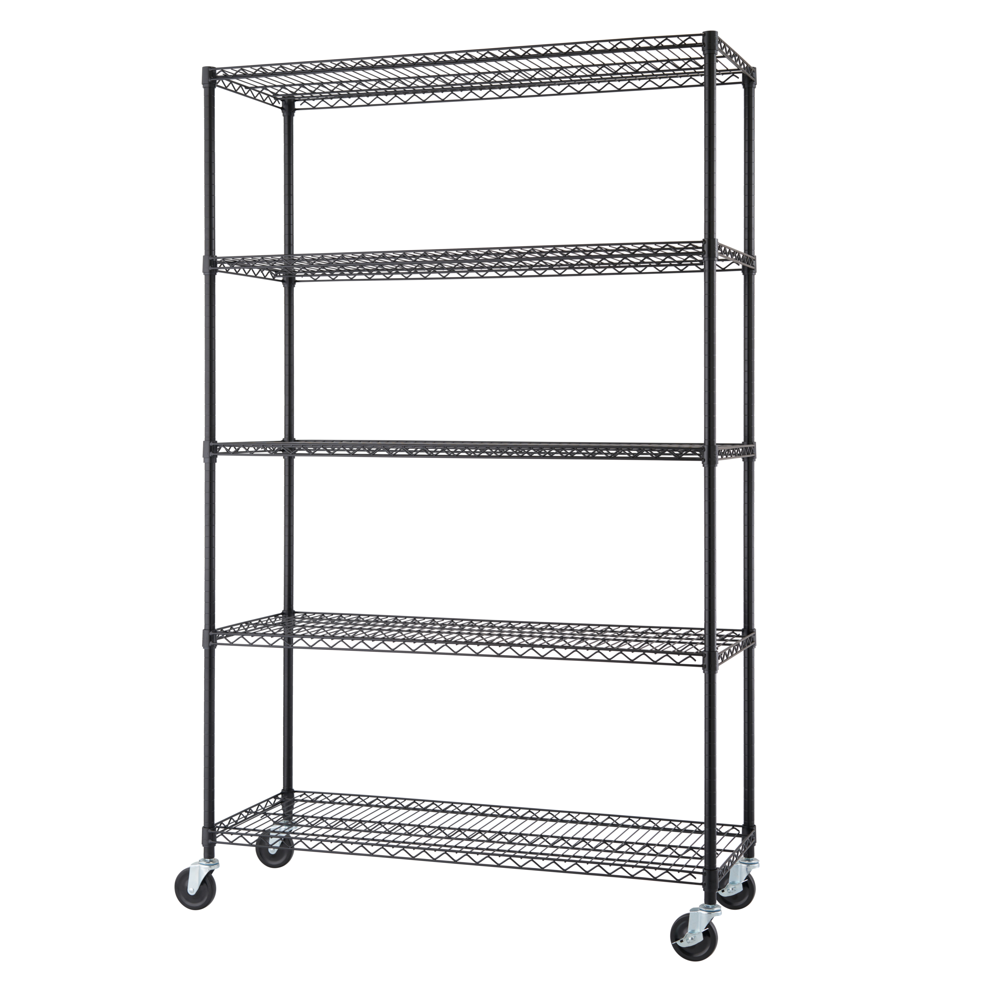 TRINITY 5-Tier Outdoor Wire Shelving Rack, 48in. x 18in. x 72in., Model ...