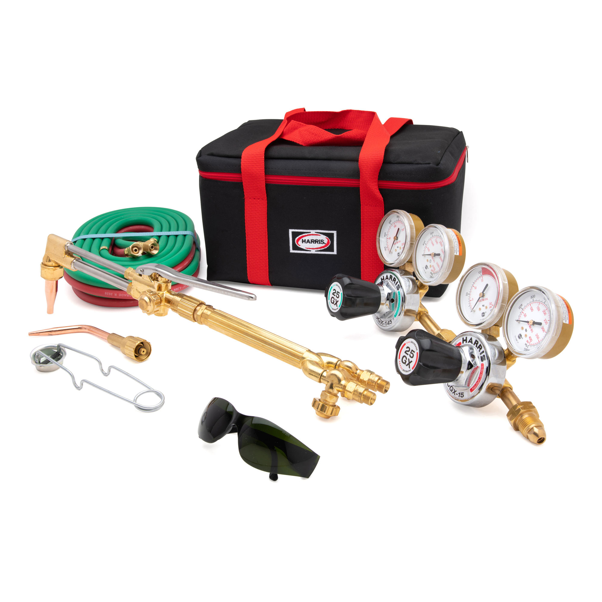 Harris, Model 25GX Deluxe Ironworker Outfit CGA 540/510 Max. Inlet ...