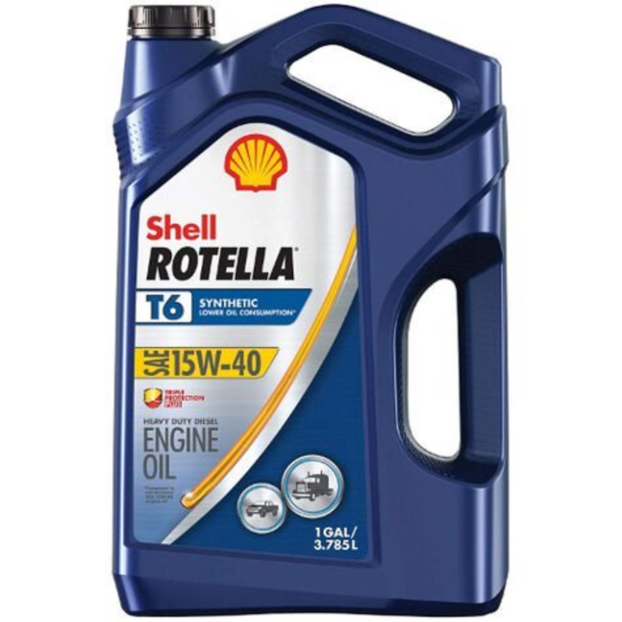 Shell Rotella, ROTELLA T6 15W40 CK4 Included (qty.) 1 Gal, Fluid Ounces ...