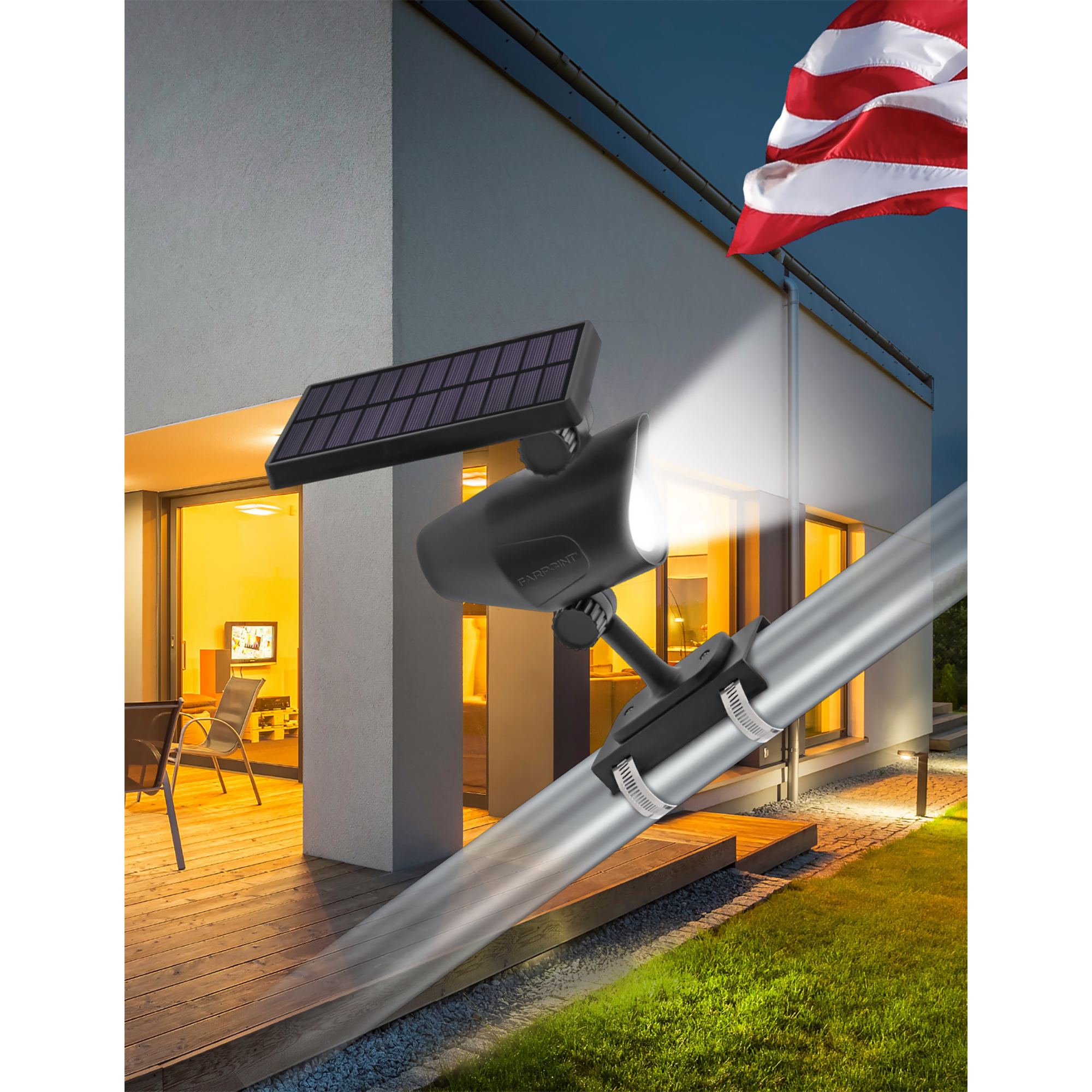 FarPoint, Color changing flag pole, Model# WMFPL30086B | Northern Tool