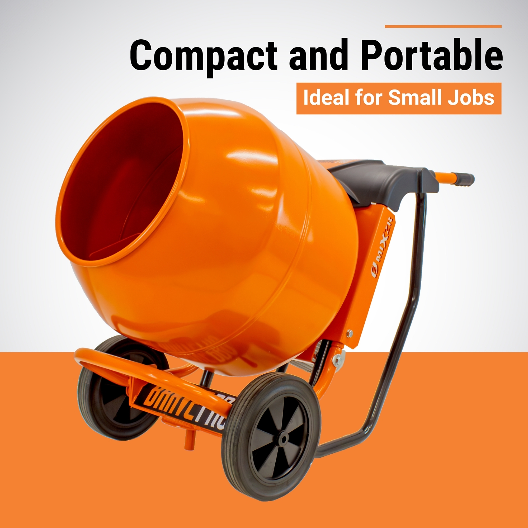 Brave, Brave MIXZR Direct Drive Cement Mixer, Drum Capacity 5.5 ft³ ...