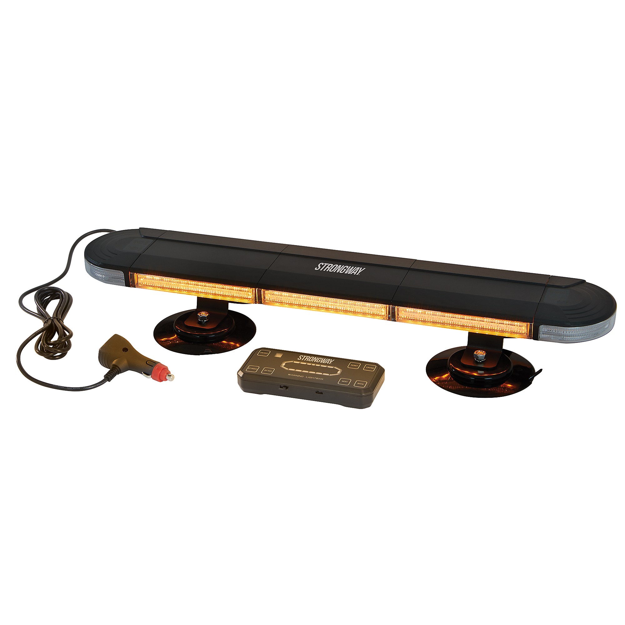 Strongway Remote Control LED Warning Light Bar, 78 Watts, Clear Lens ...