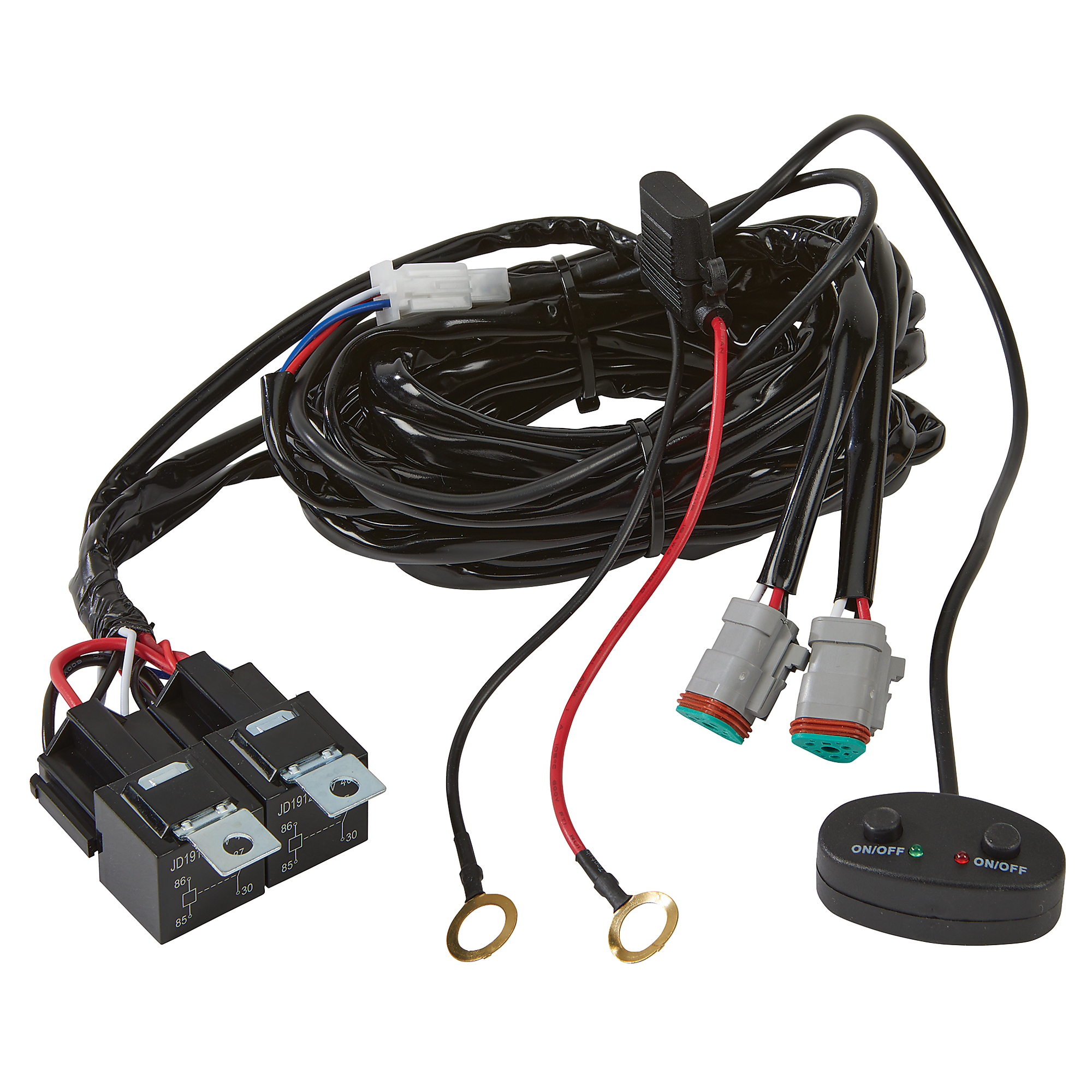 Ultra-Tow LED Pod Light with Side Light Wiring Harness, 9.8ft., Fits ...