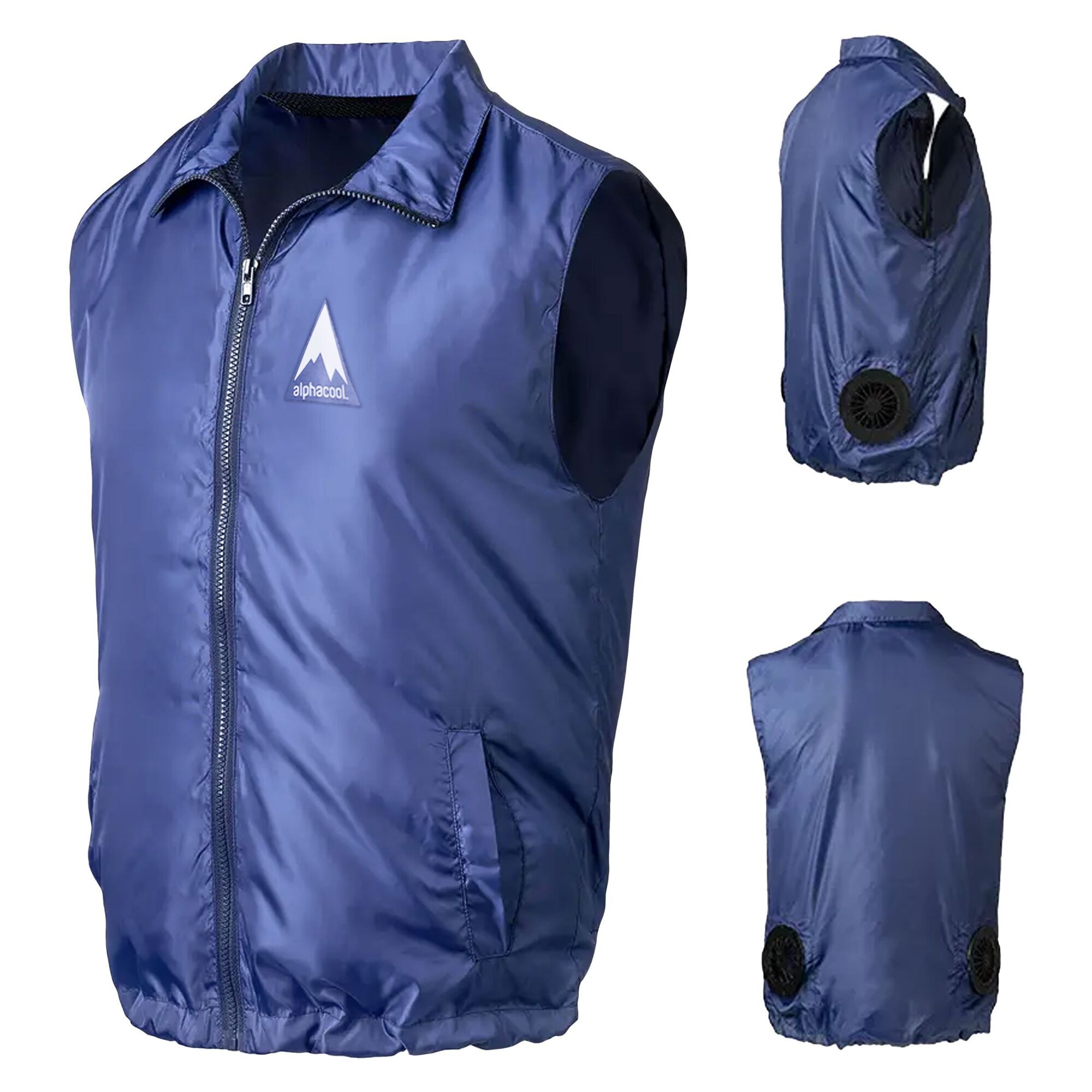 Action Manufacturing AlphaCool 5V Cooling Fan Vest - Navy - L ...