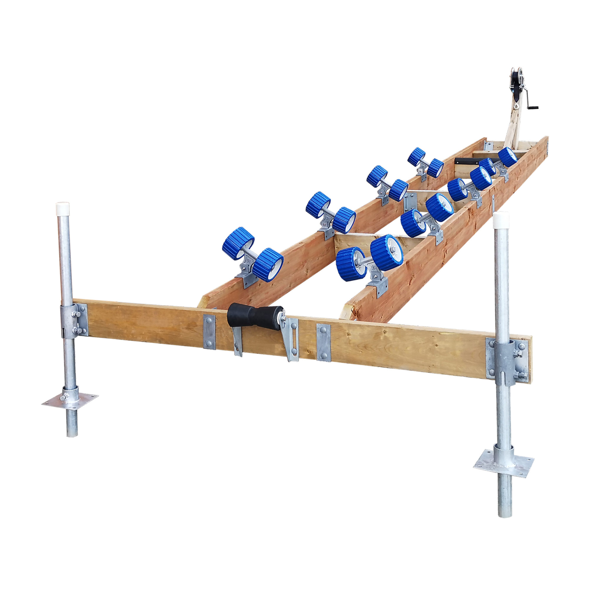 Multinautic, Pair Of Double Rollers for Boat Ramp, Length 8.25 in ...