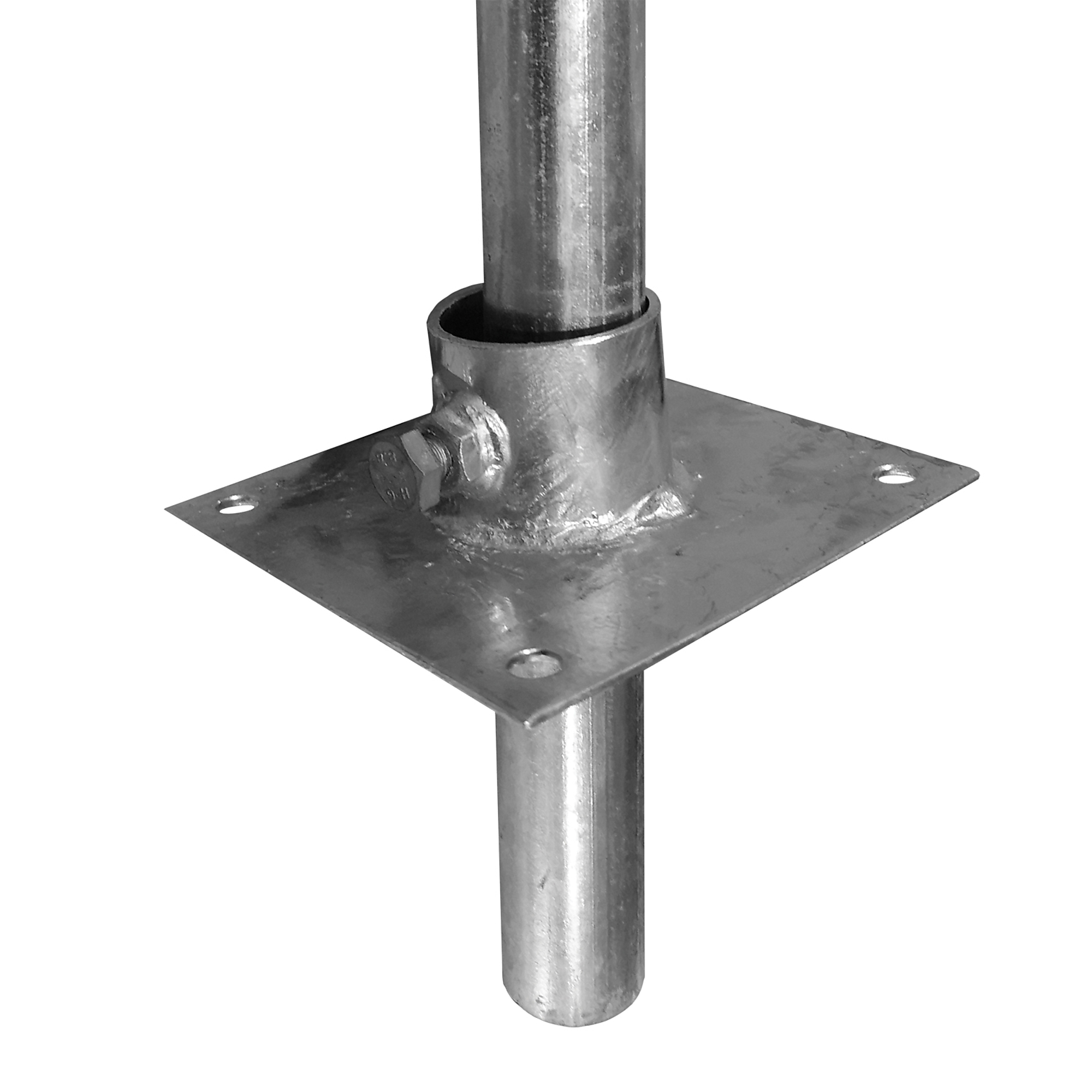 Multinautic, Pair Of Galvanized Steel Base Plates w/PVC Caps, Length 6 ...