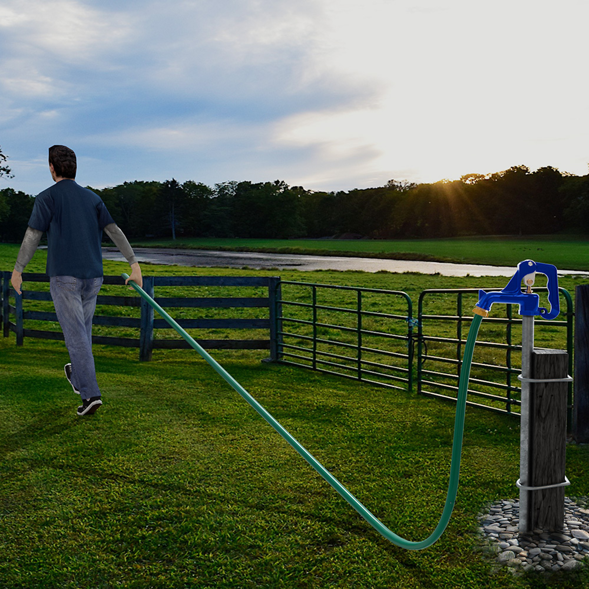 K2 Yard Hydrant 2ft. Frost Proof 4.25ft. Total, Max. PSI 70 Connection ...