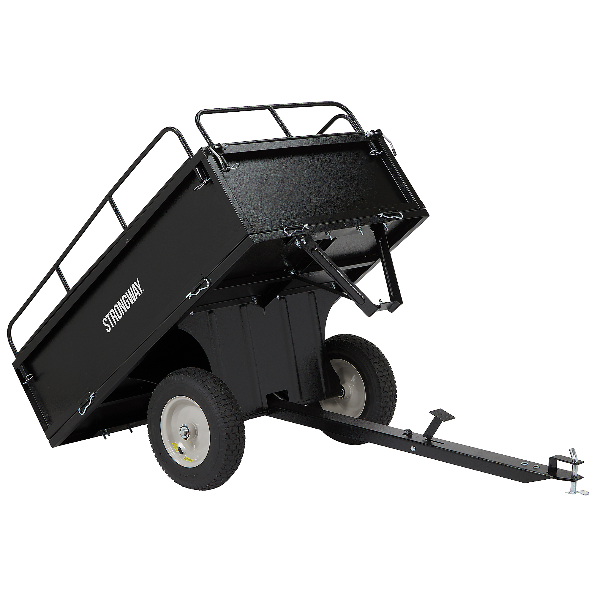 Strongway 48in. x 30in. Steel ATV Dump Trailer, 15 Cu. Ft./800-Lb. Load ...